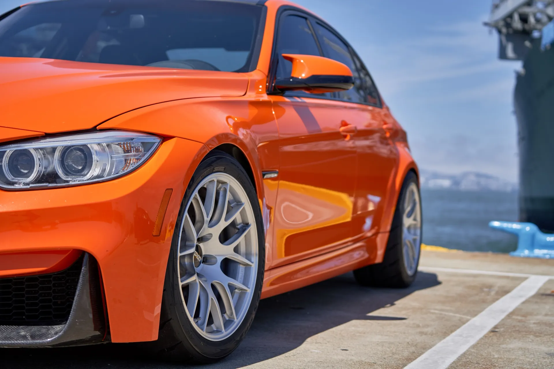 Fire Orange BMW F80 M3 With EC-7R Forged Wheels