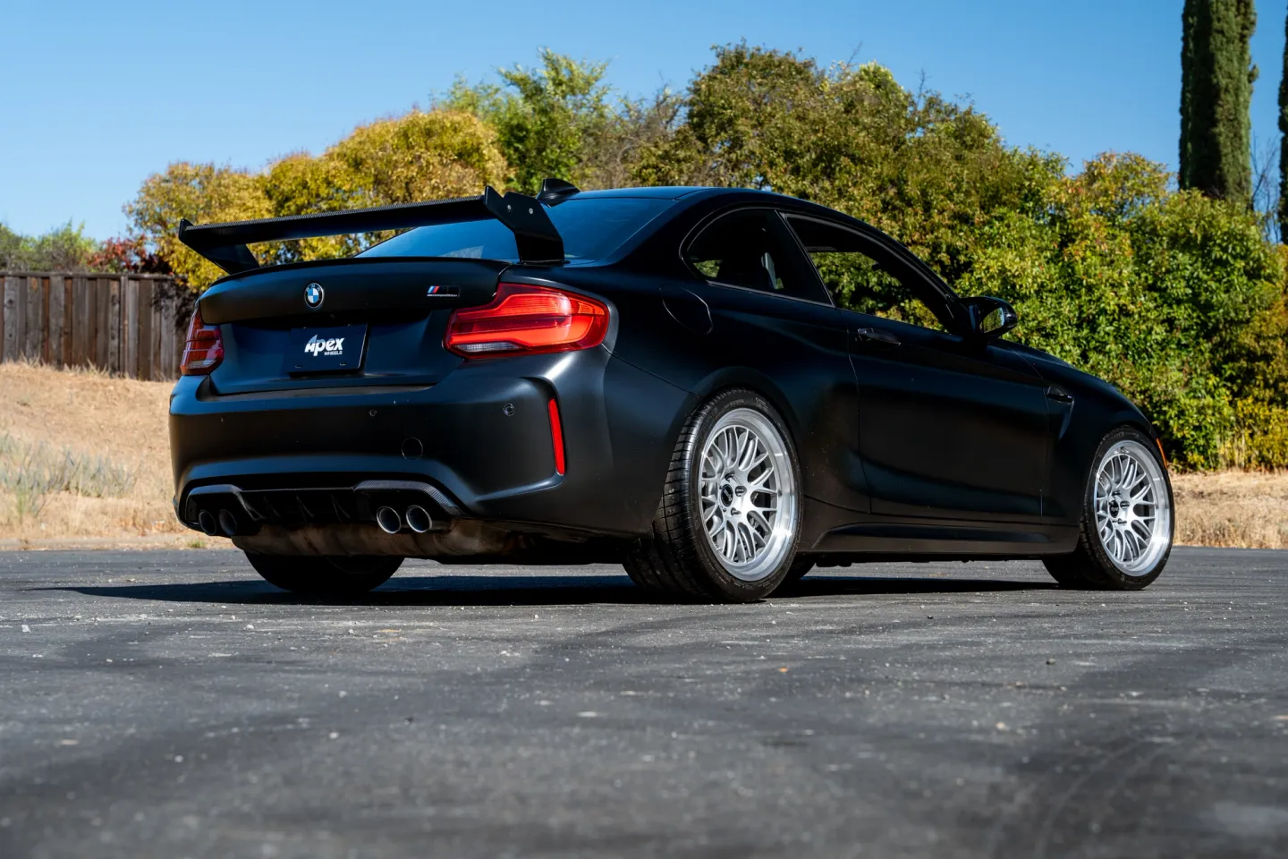 BMW F87 M2 with 19" ML-10RT Wheels in Machined Lip Race Silver