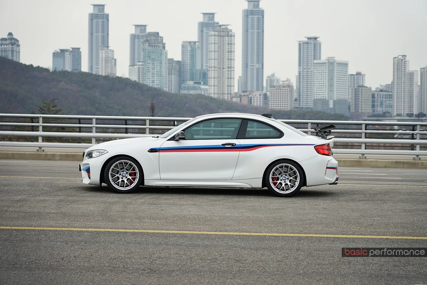BMW F87 M2 with 18" EC-7 Wheels in Race Silver