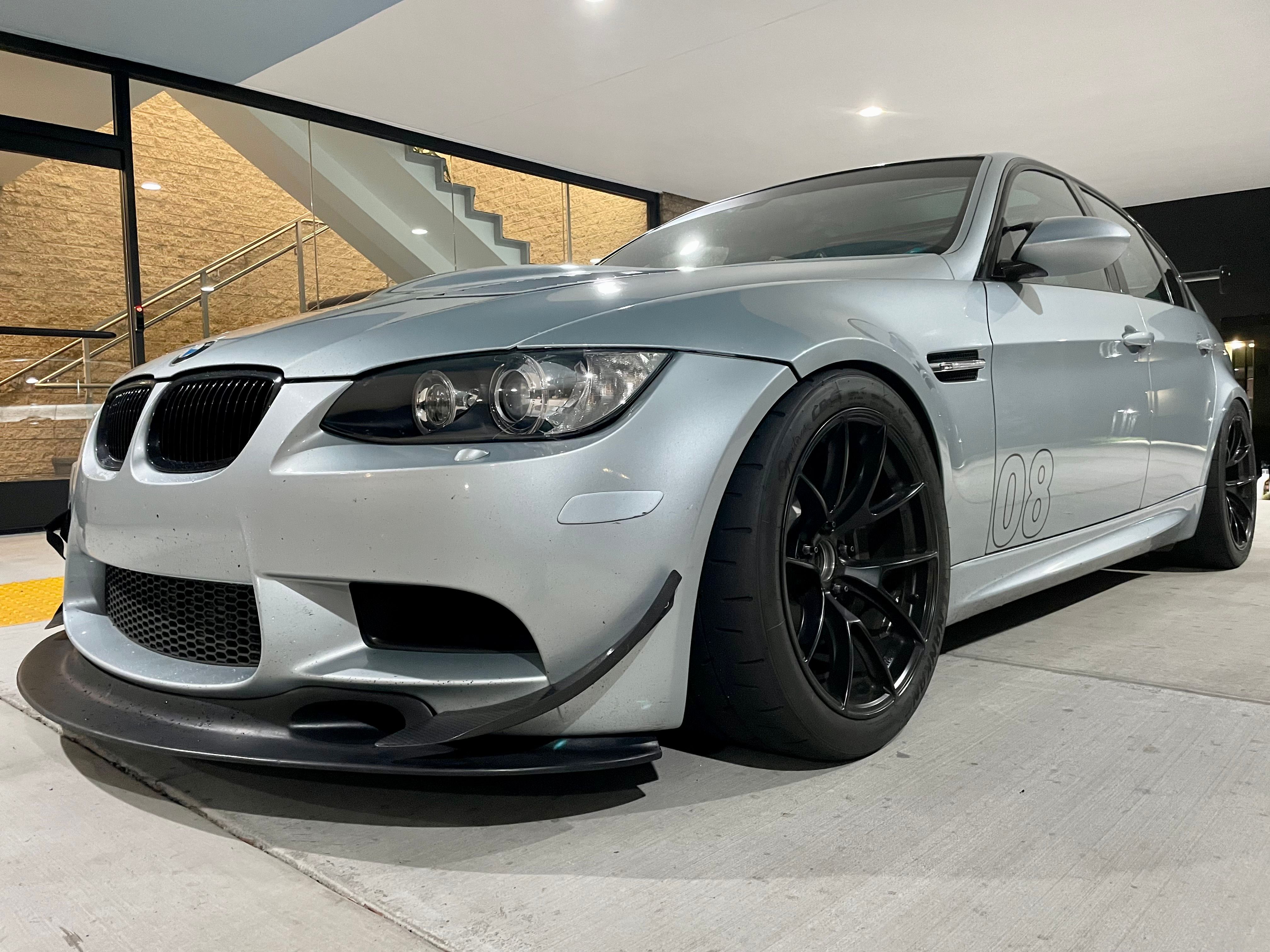 BMW E90 Sedan M3 with 18" VS-5RS in Satin Black on BMW E90 E92 E93 ...