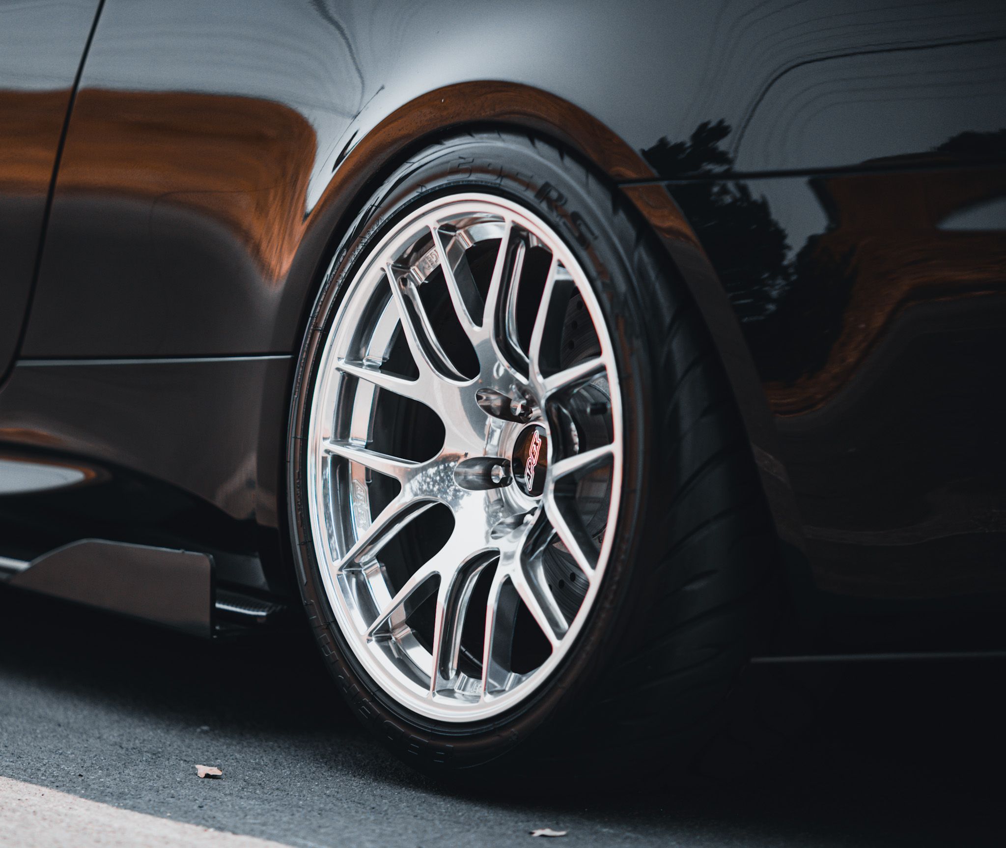 BMW E92 Coupe M3 with 18" EC-7R Wheels in Polished