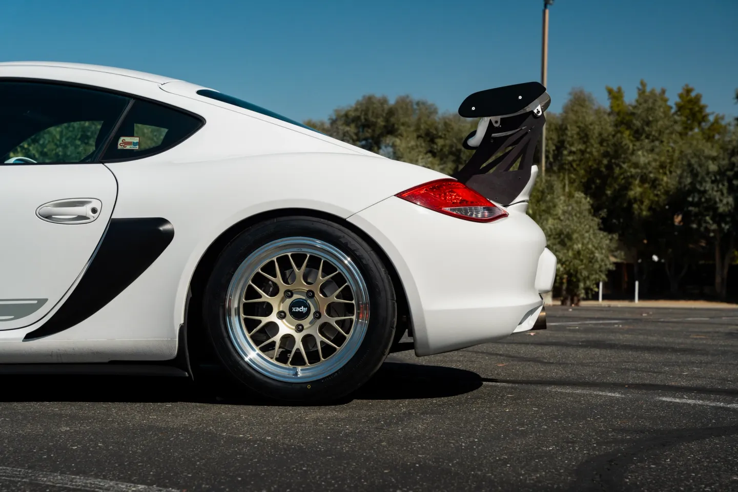 Porsche 987 Cayman Base with 18" ML-10RT Wheels in Machined Lip Gloss ...