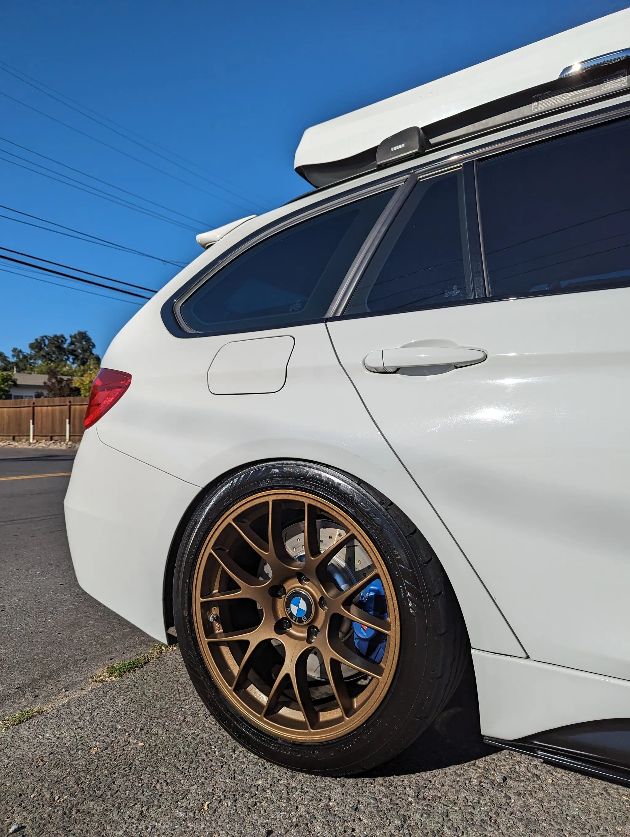 BMW F31 Wagon 3 Series with 18" EC-7 Wheels in Satin Bronze