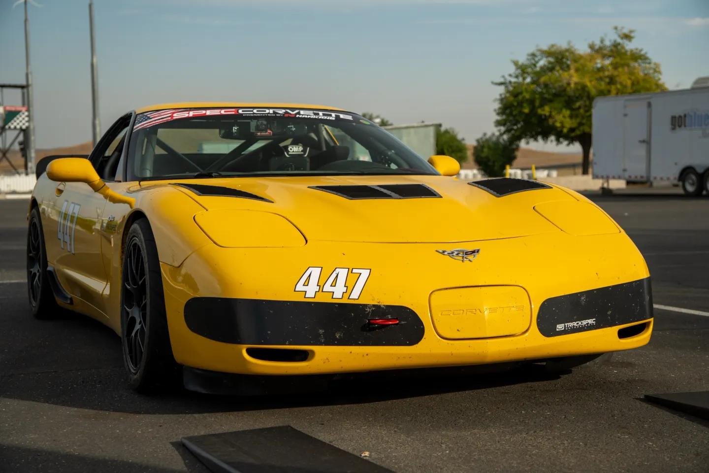 Chevrolet C5 Spec Corvette with 18" EC-7 Wheels in Satin Black