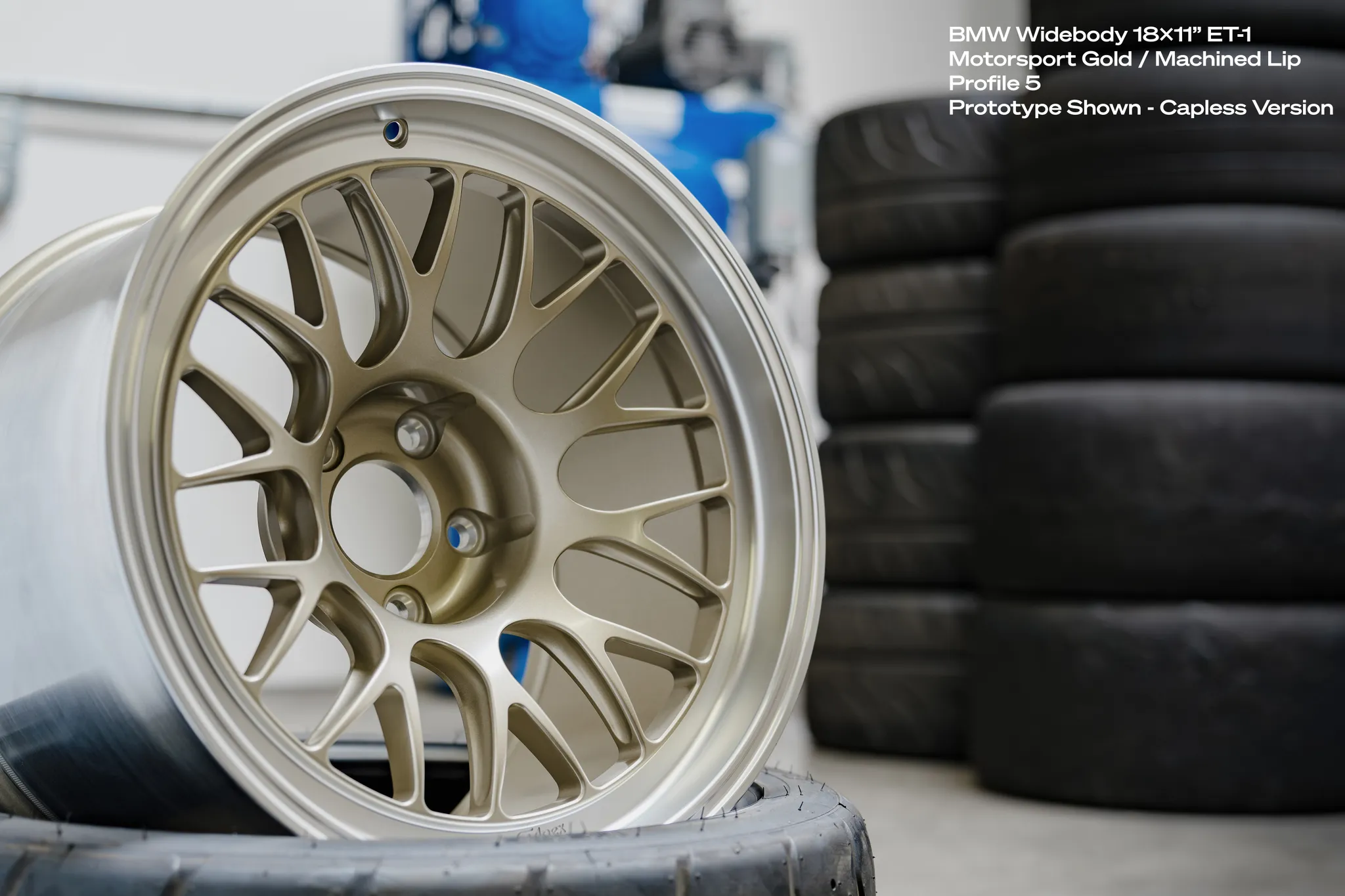 BMW E46 M3 with 18" ML-10RT Wheels in Motorsport Gold