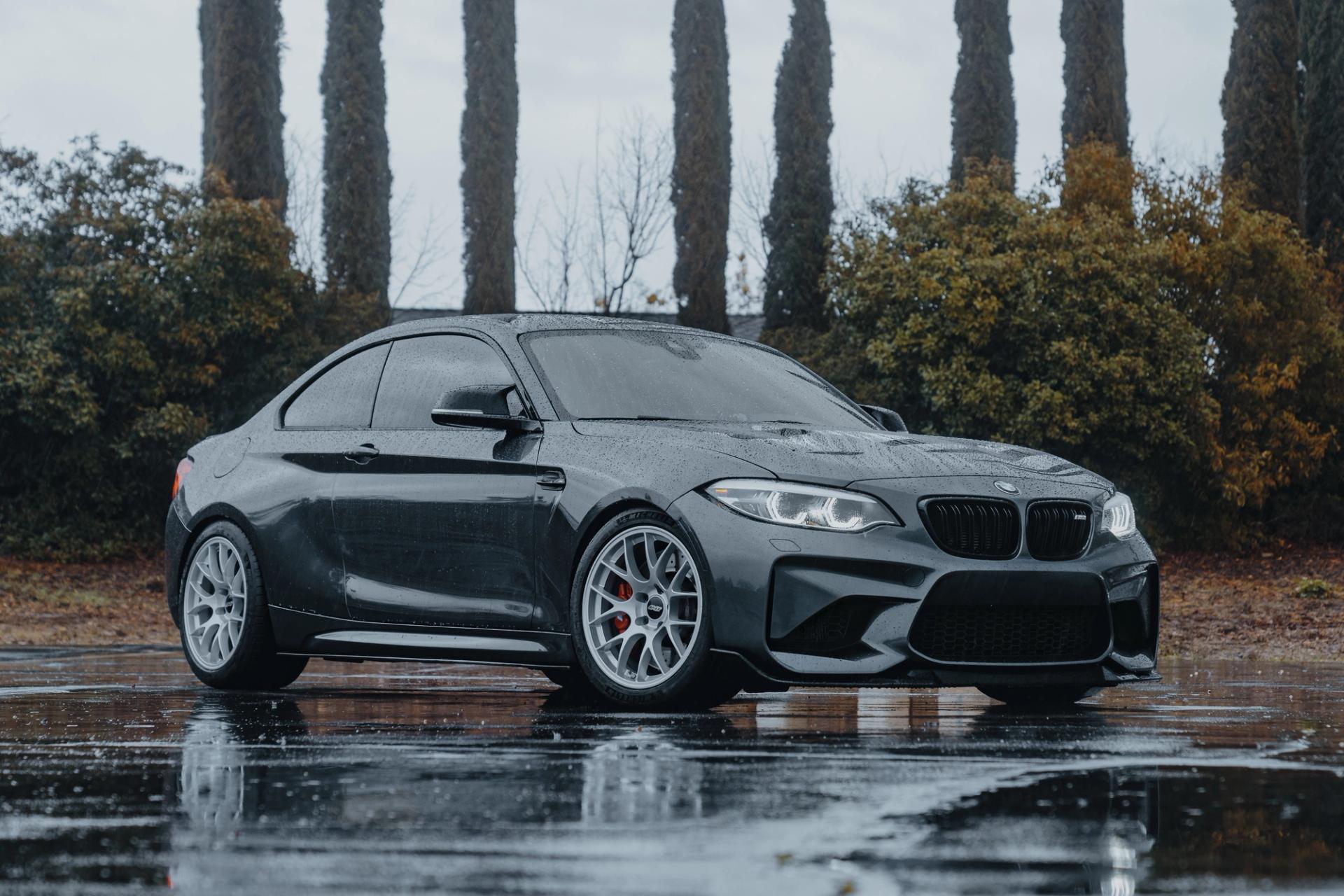 BMW F87 M2 with 18" EC-7 Wheels in Race Silver