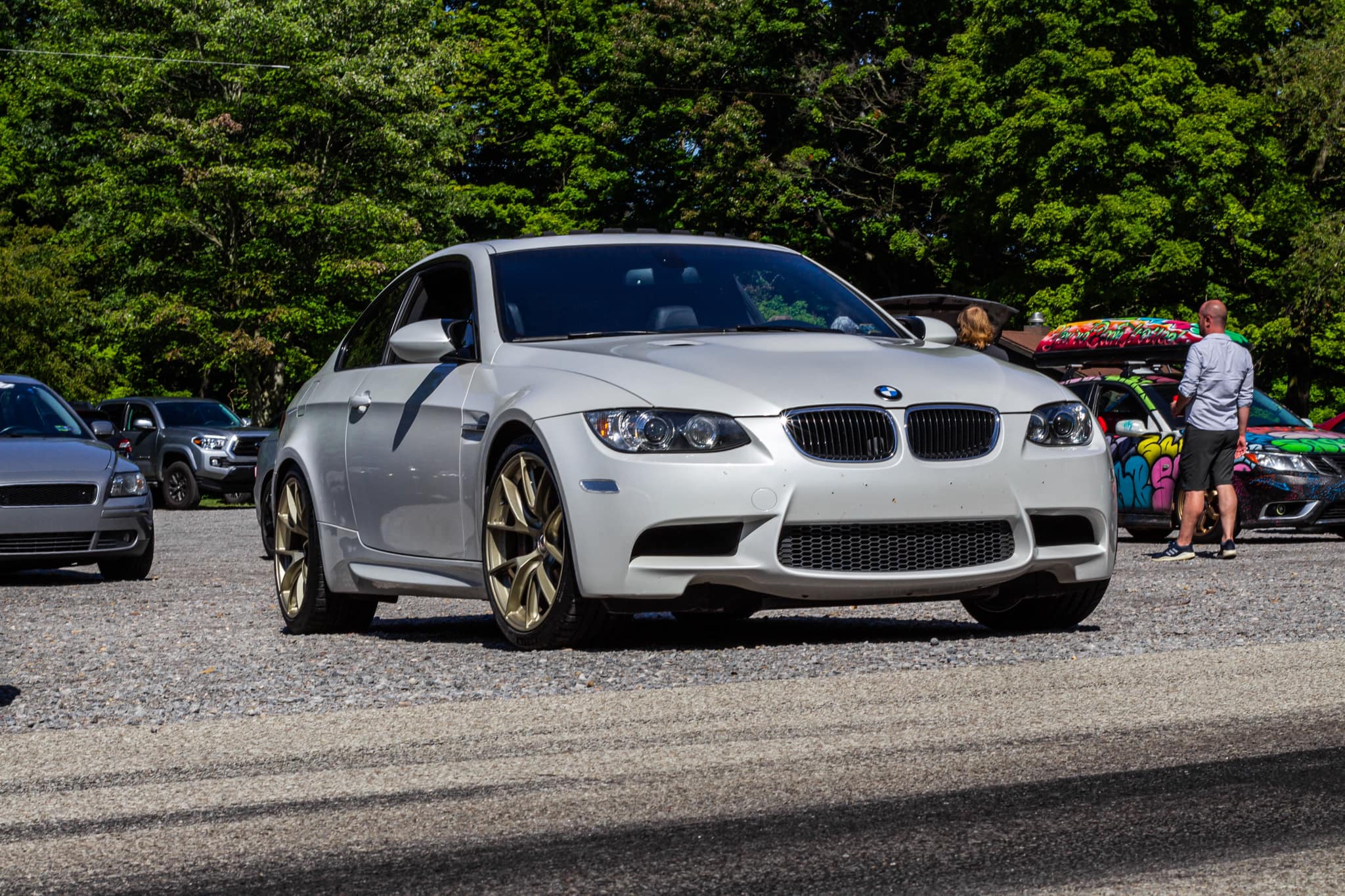 BMW E92 Coupe M3 with 19" VS-5RS in Motorsport Gold on BMW E90 E92 E93 ...