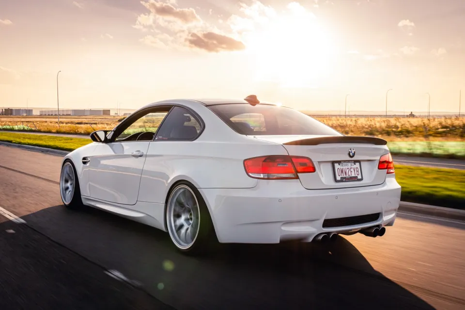 BMW E92 Coupe M3 with 19" EC-7 Wheels in Race Silver
