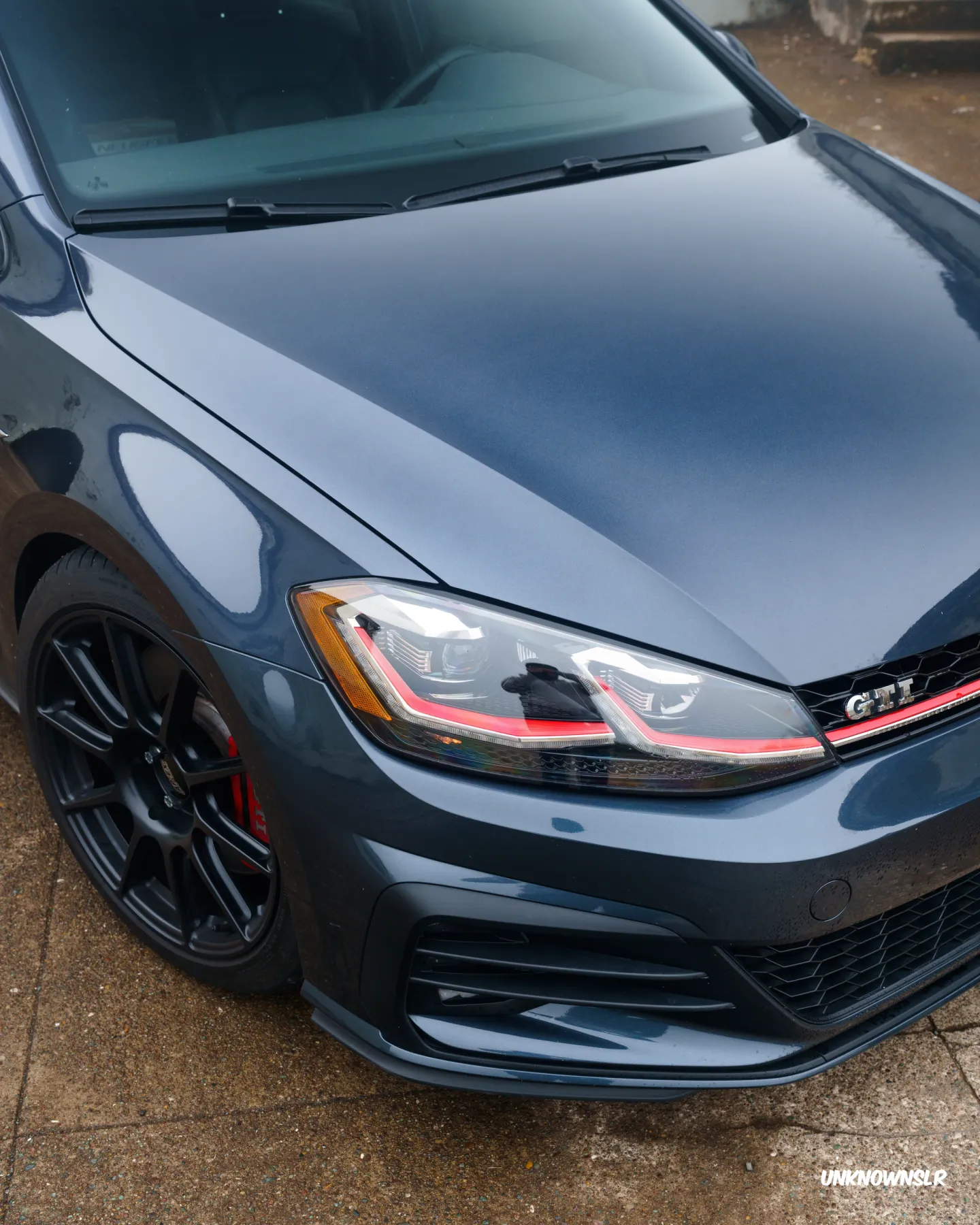 VW MK7 GTI with 18" SM-10 Wheels in Satin Black