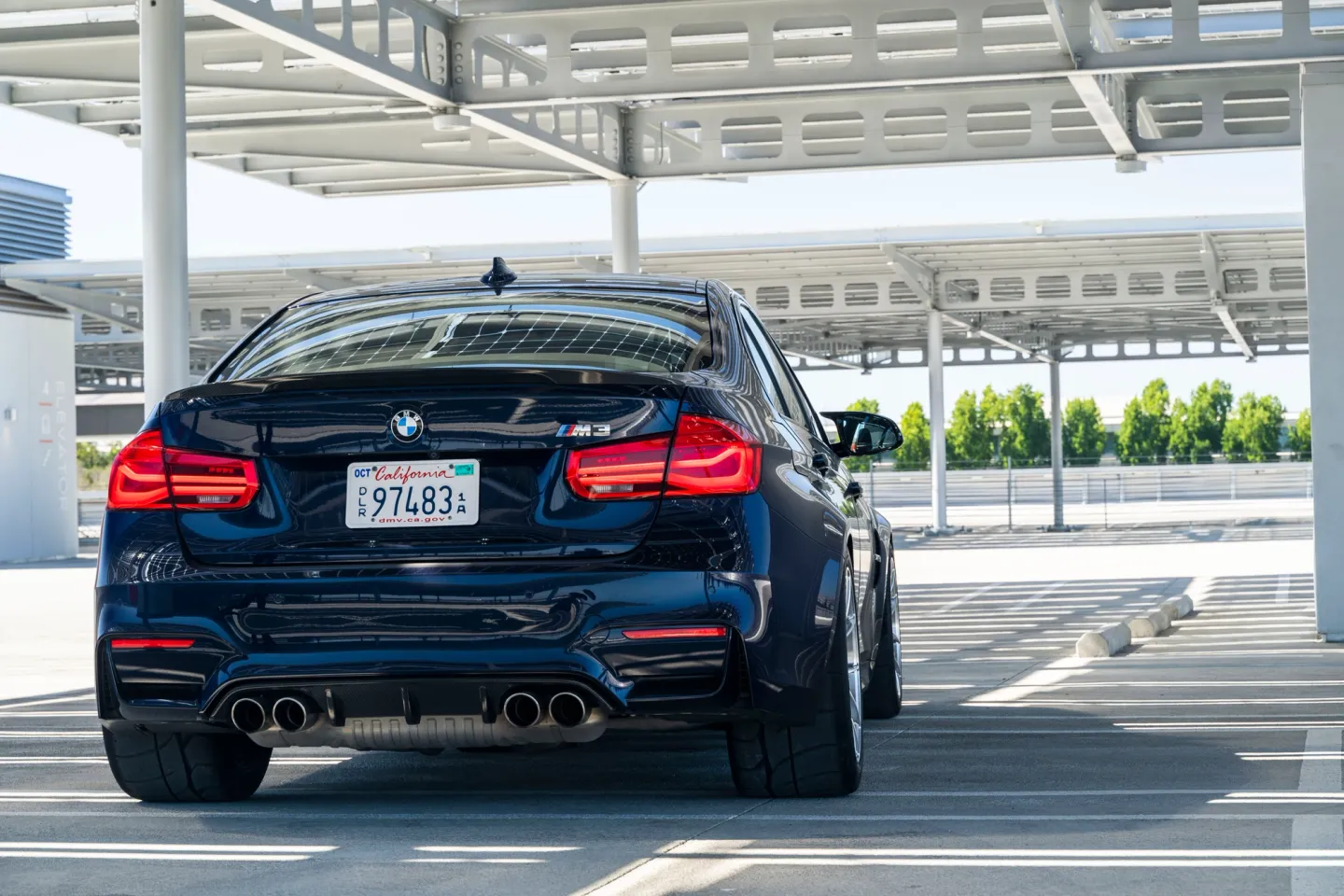 BMW F80 M3 with 18" VS-5RS Wheels in Brushed Clear