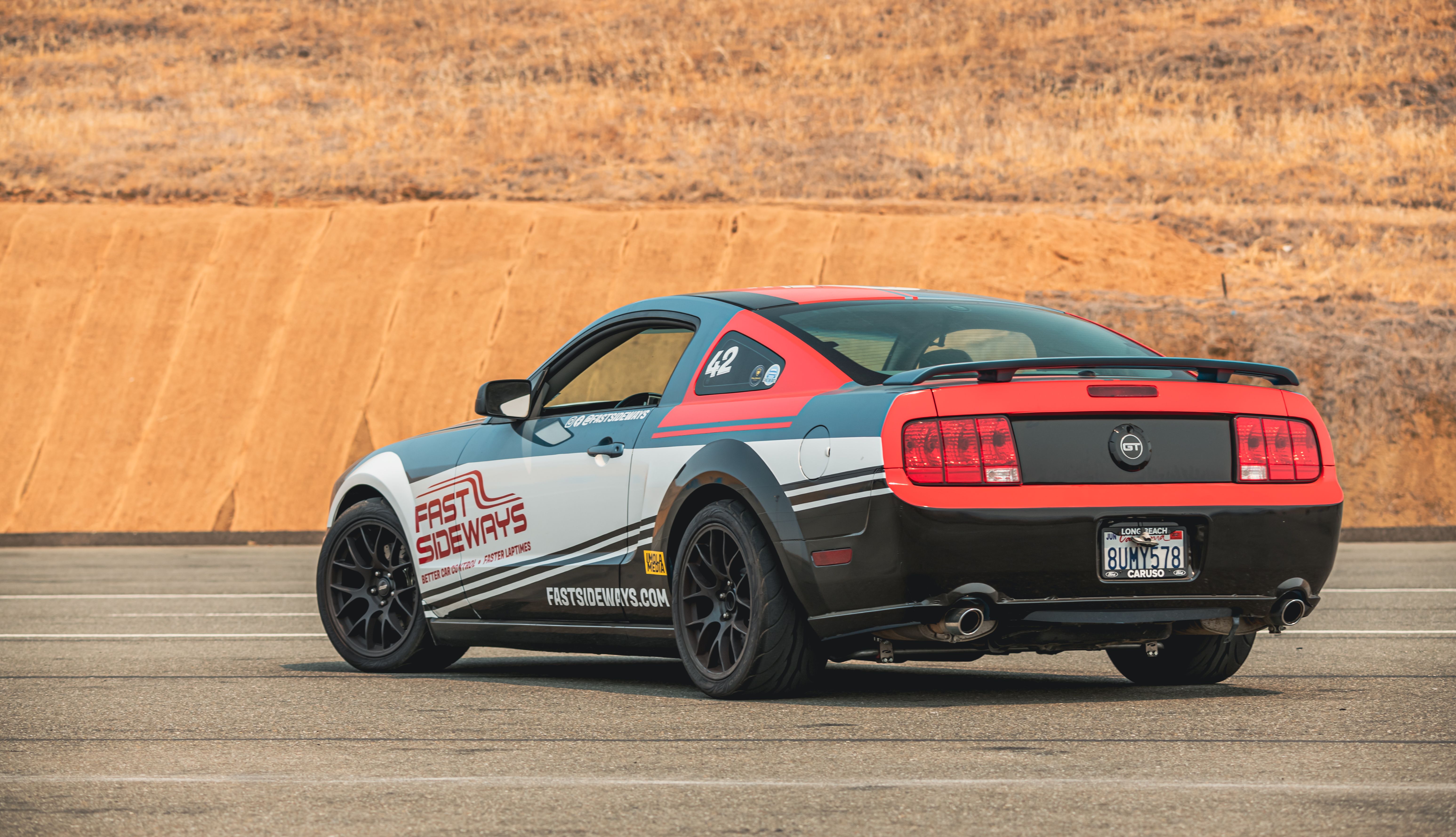 Ford S197 Mustang GT with 18" EC-7 Wheels in Satin Black