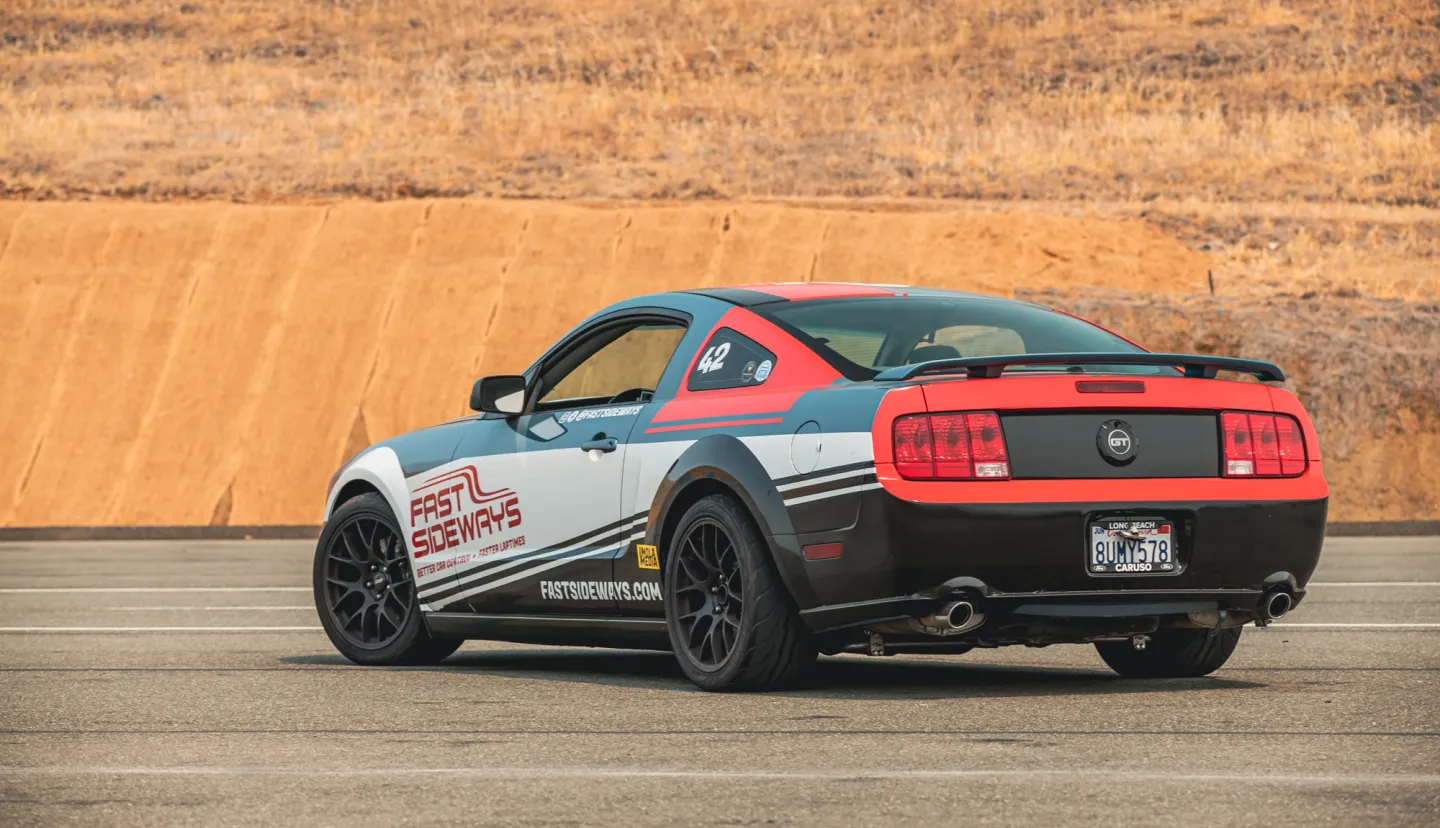 Ford S197 Mustang GT with 18" EC-7 Wheels in Satin Black