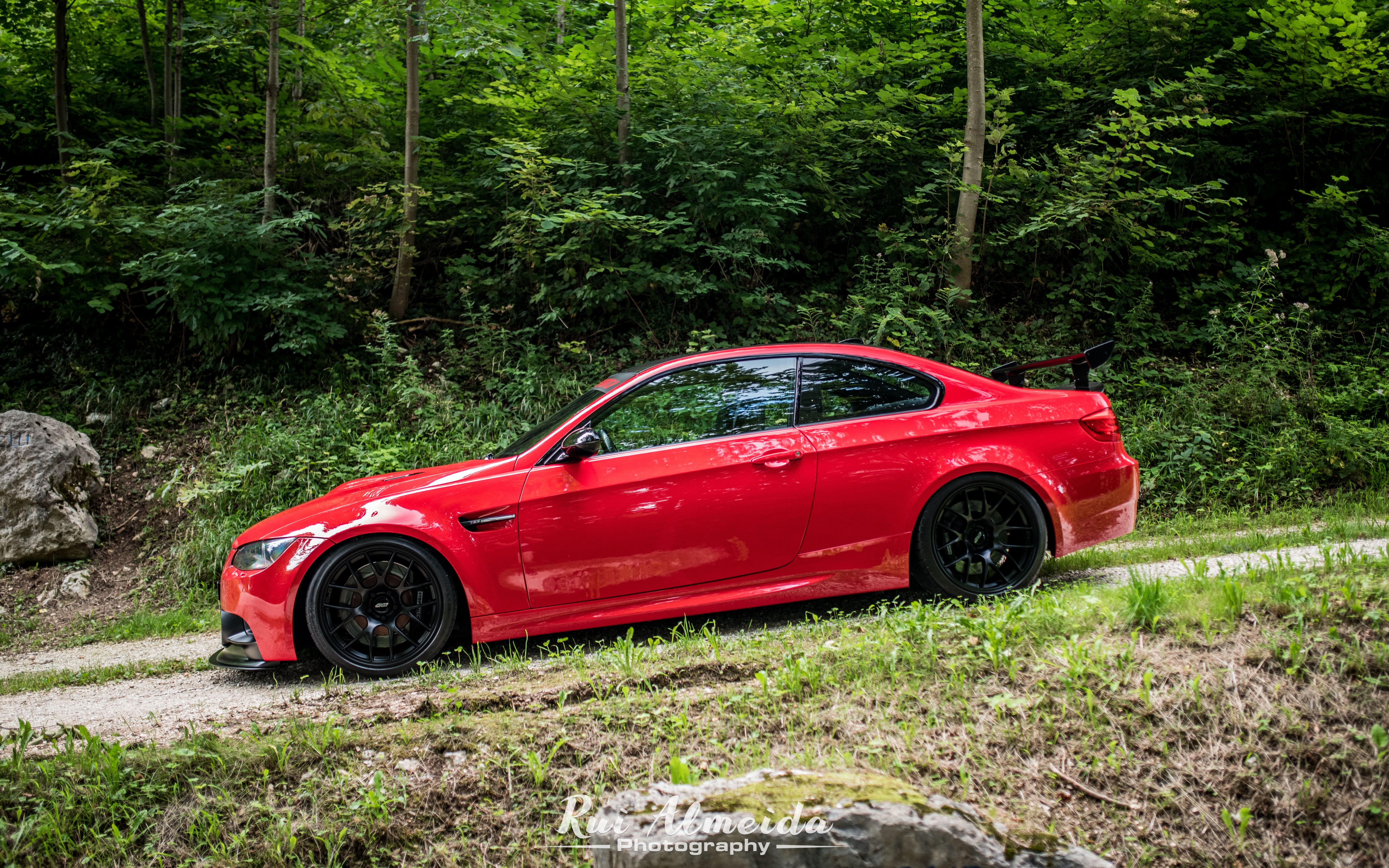 BMW E92 Coupe M3 with 19" EC-7 Wheels in Satin Black