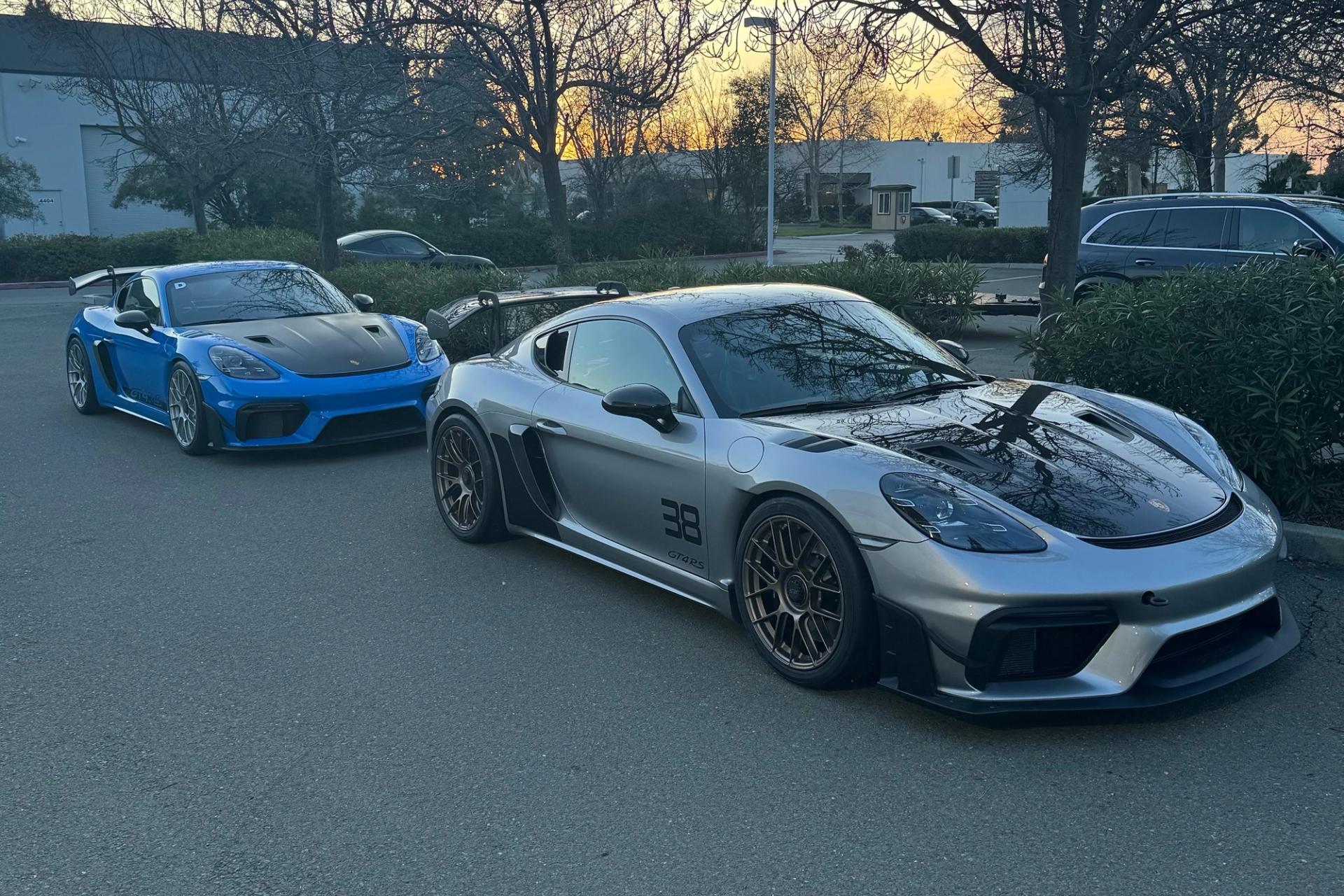 Porsche 718 Cayman GT4 RS with 19" EC-7RS Wheels in Custom Finish