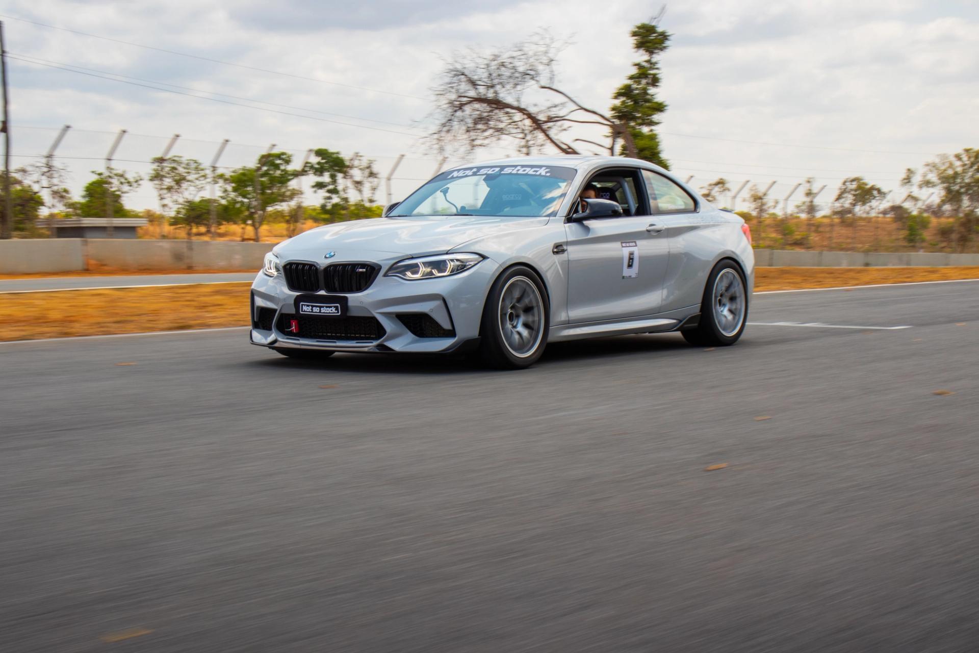 BMW F87 M2 with 18" EC-7 Wheels in Race Silver