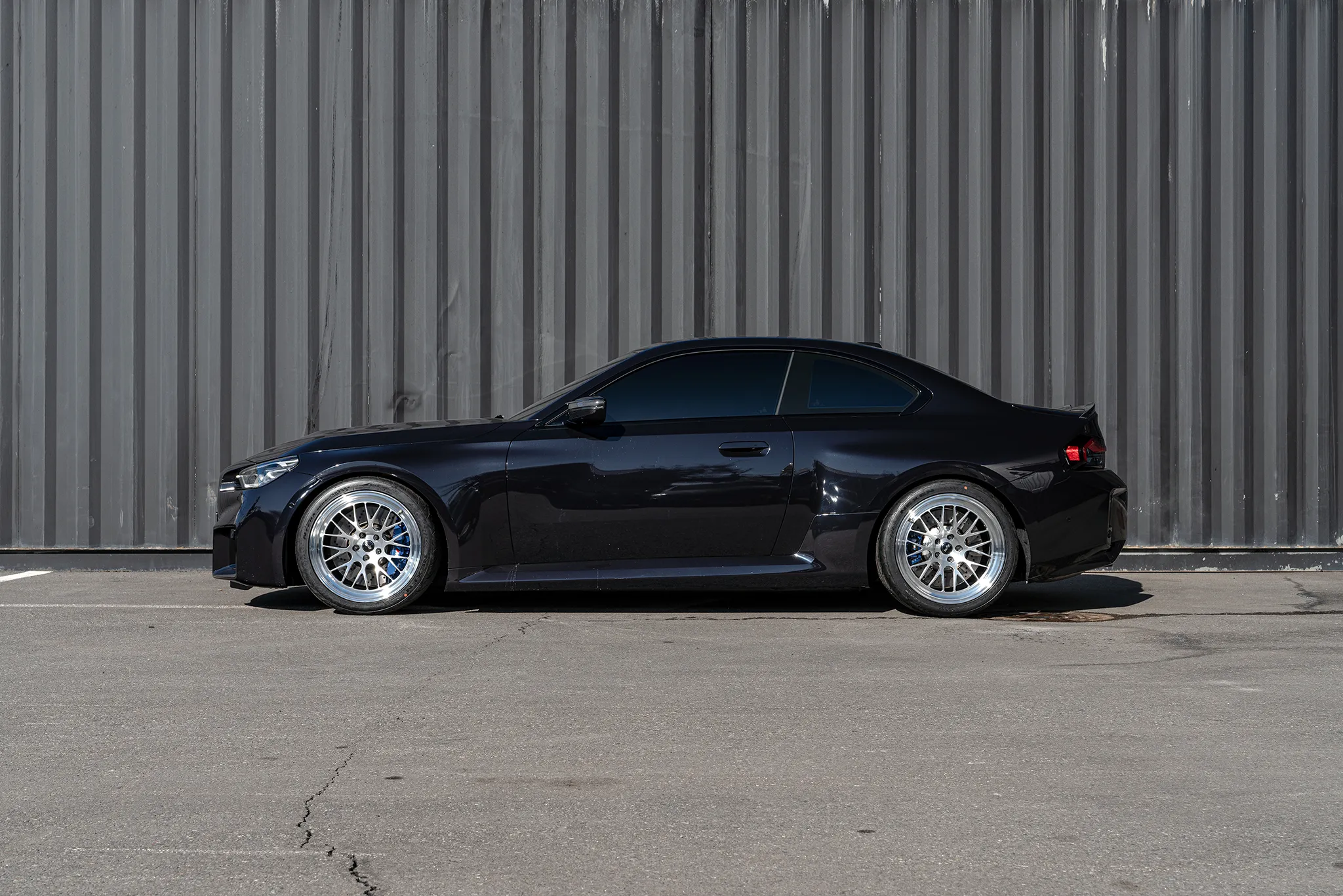 BMW G87 M2 with 19" ML-10RT Wheels in Machined Lip Brushed Clear