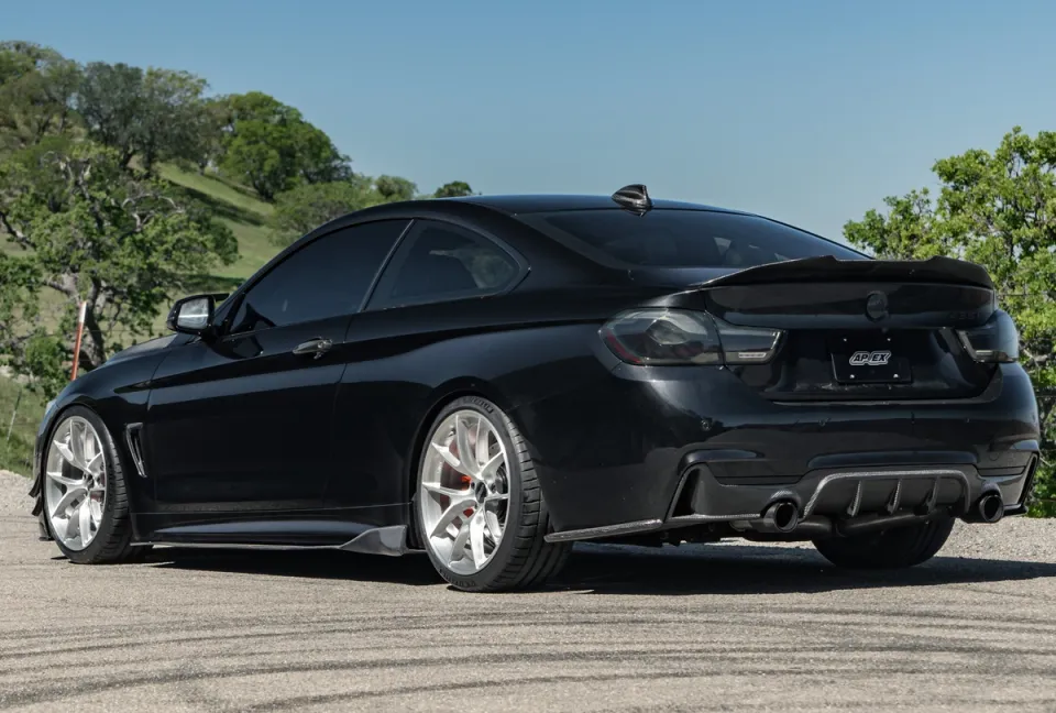 BMW F32 Coupe 4 Series with 19" VS-5RS Wheels in Brushed Clear