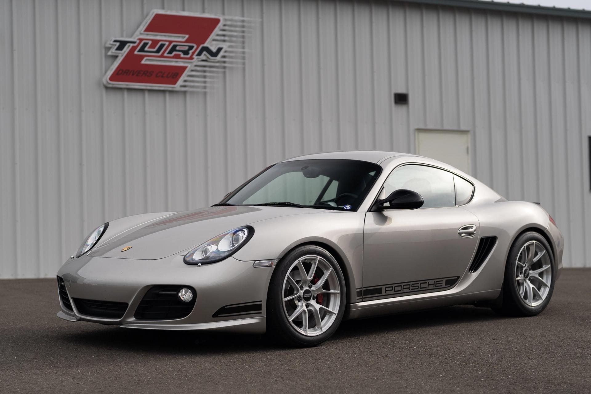 Porsche 987 Cayman R with 18" VS-5RS Wheels in Brushed Clear