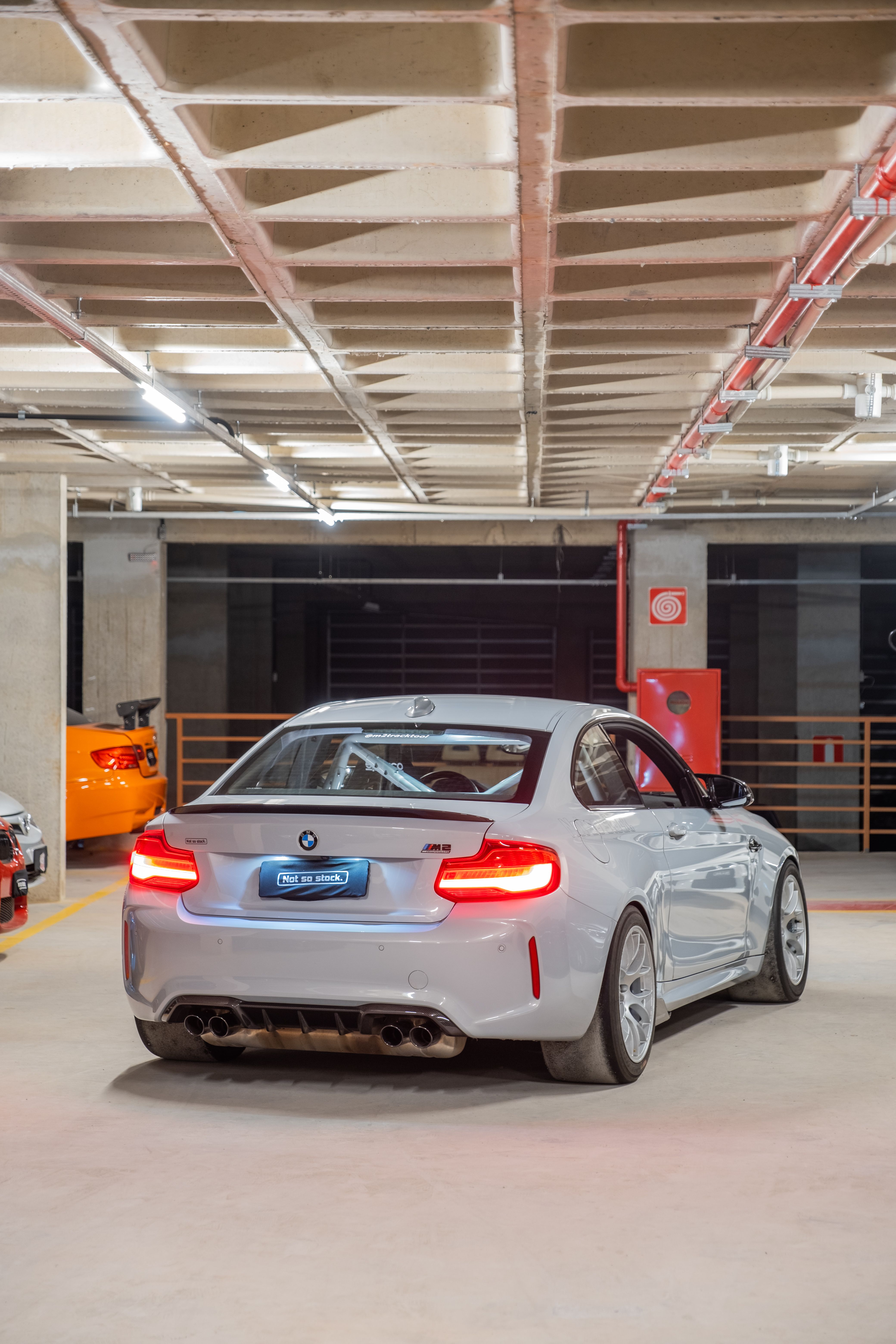 BMW F87 M2 with 18" EC-7 Wheels in Race Silver