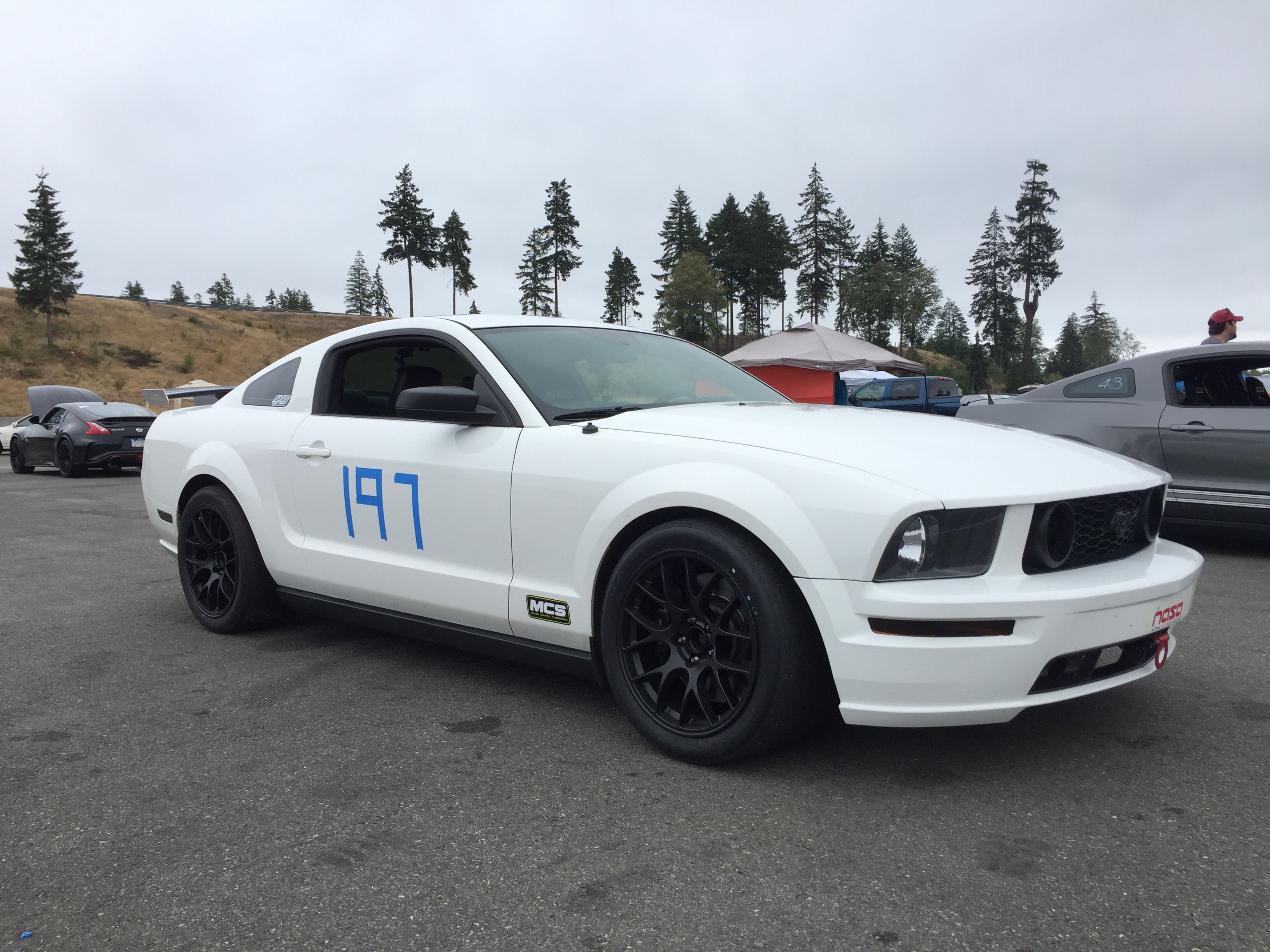 Ford S197 Mustang GT with 18" EC-7 in Satin Black on Ford S197 - Apex Album