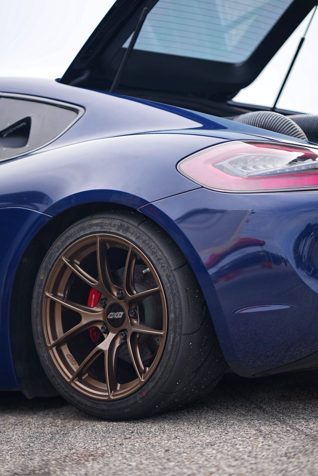 Porsche 981 Cayman GTS with 18" VS-5RS Wheels in Satin Bronze