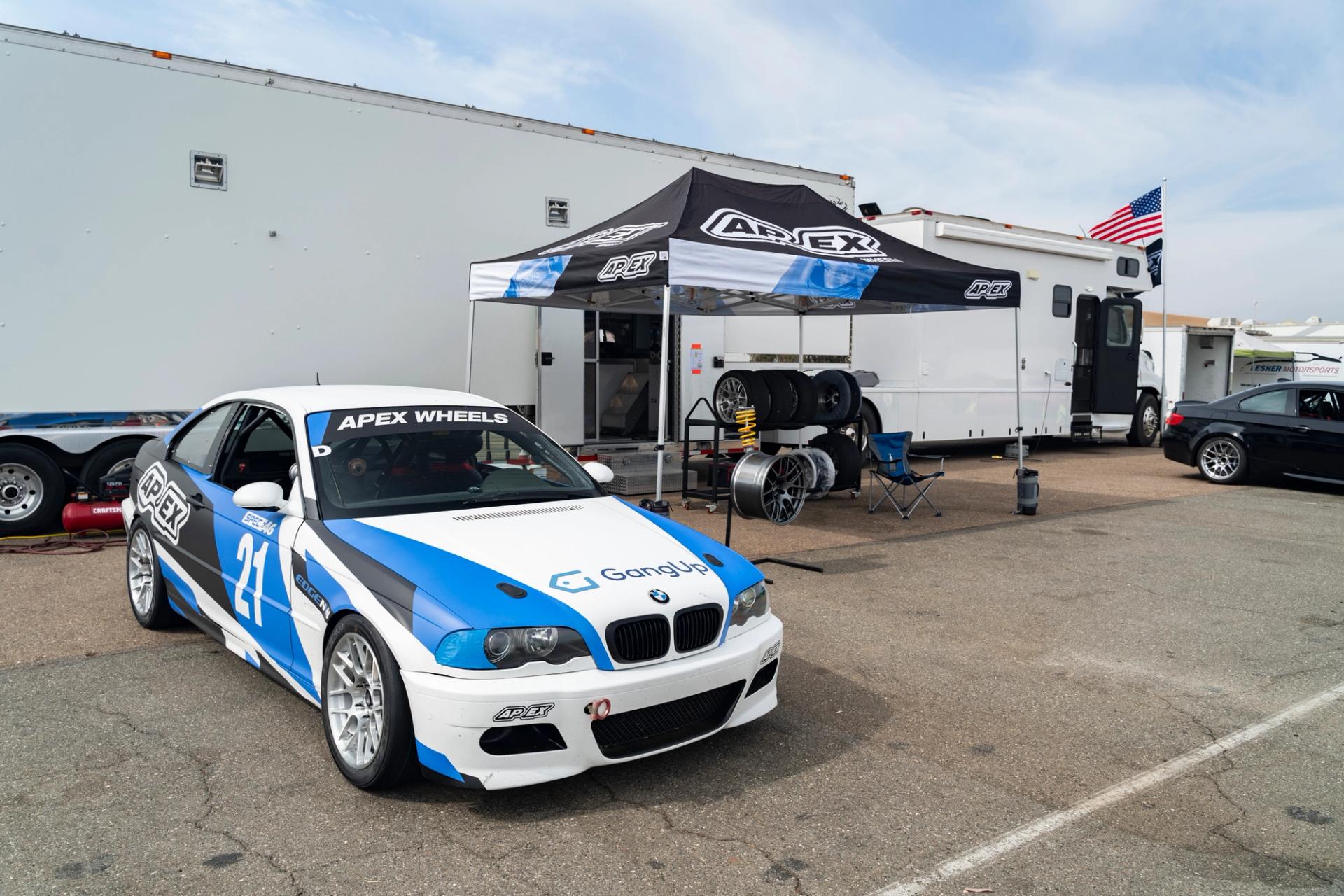 BMW Spec E46 with 17" ARC-8R in Brushed Clear on BMW Spec E46 - Apex Album
