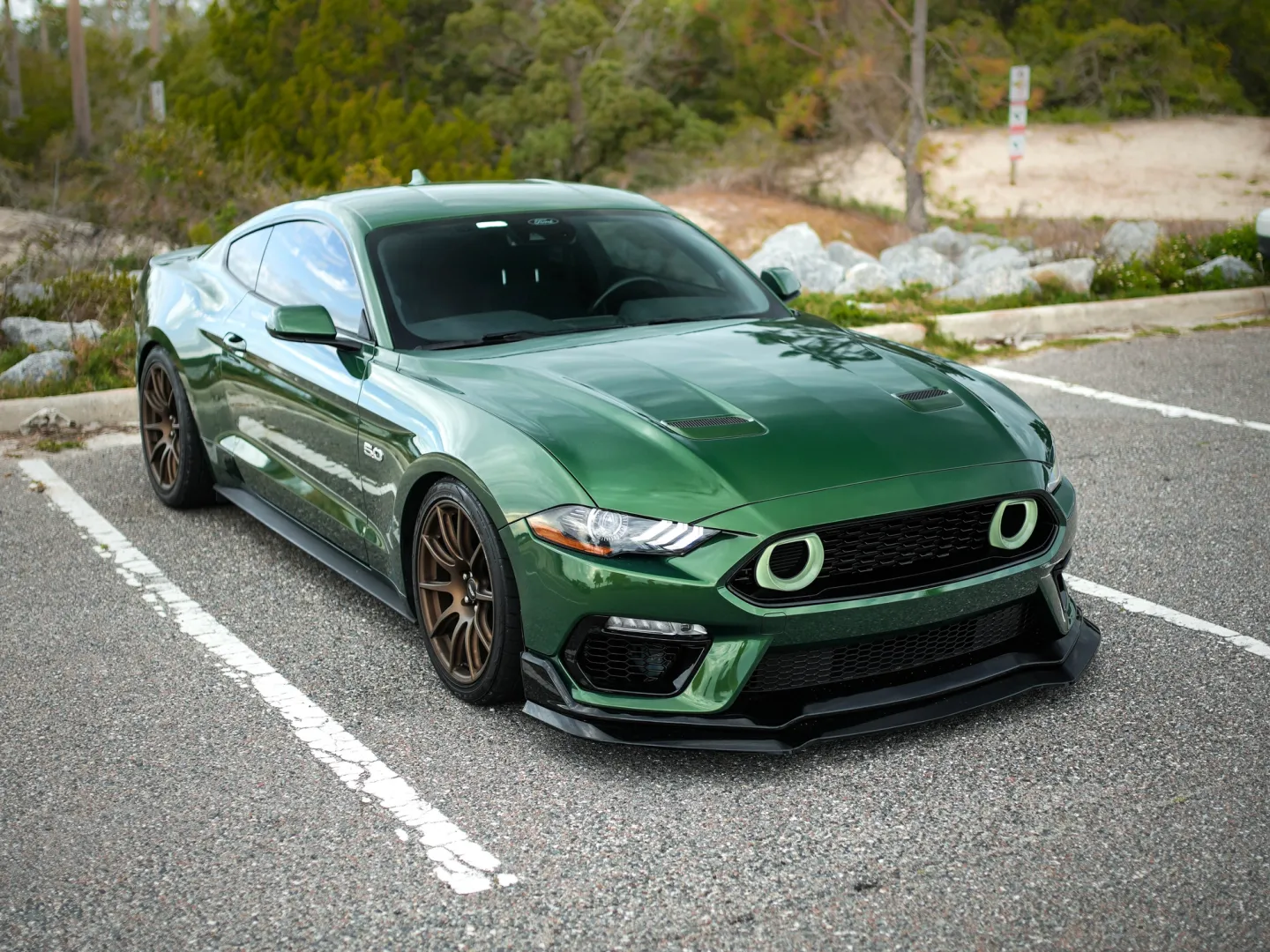 Ford S550 Mustang GT with 19" SM-10 Wheels in Satin Bronze