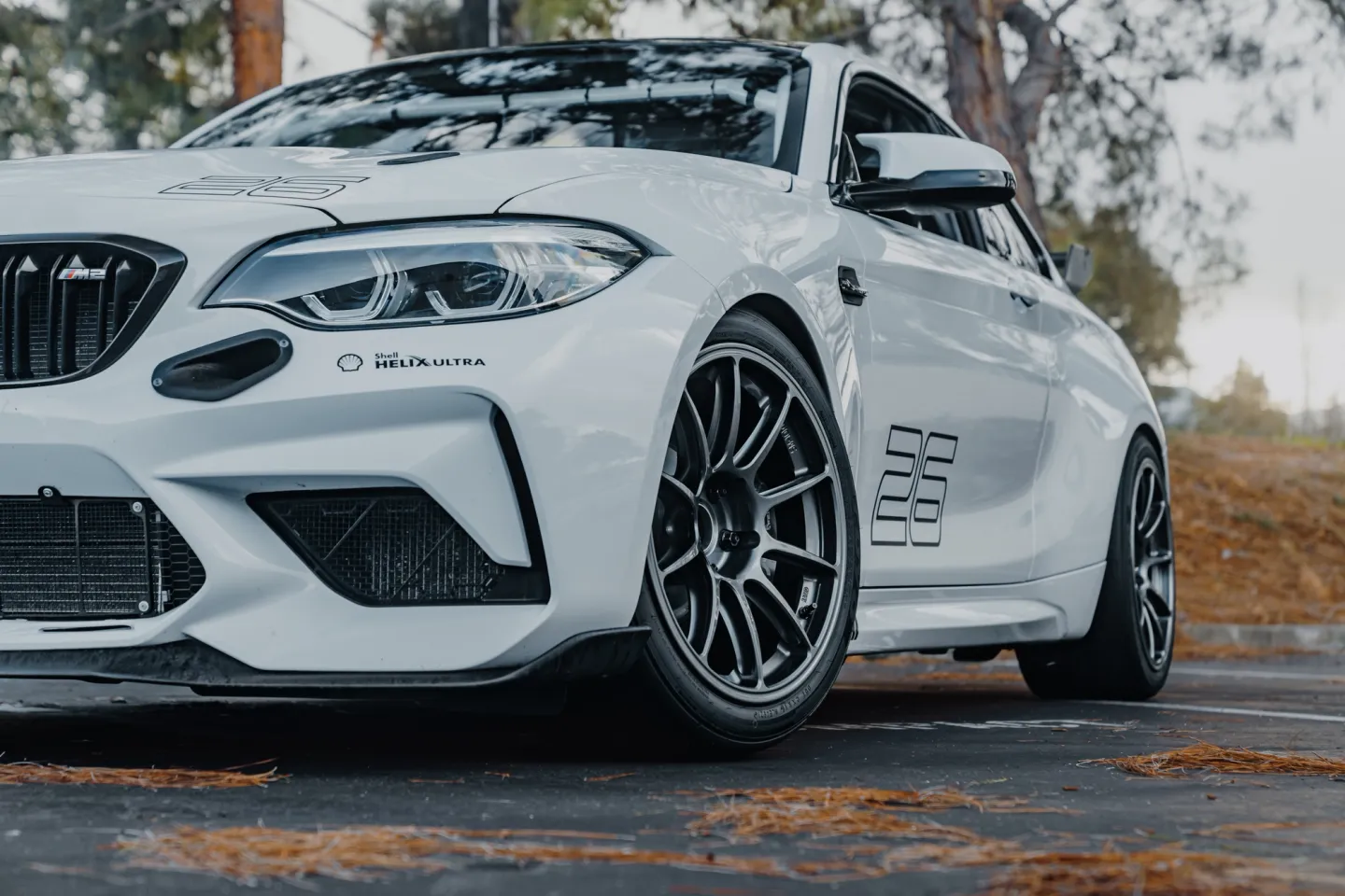 BMW F87 M2 with 18" SM-10RE Wheels in Anthracite