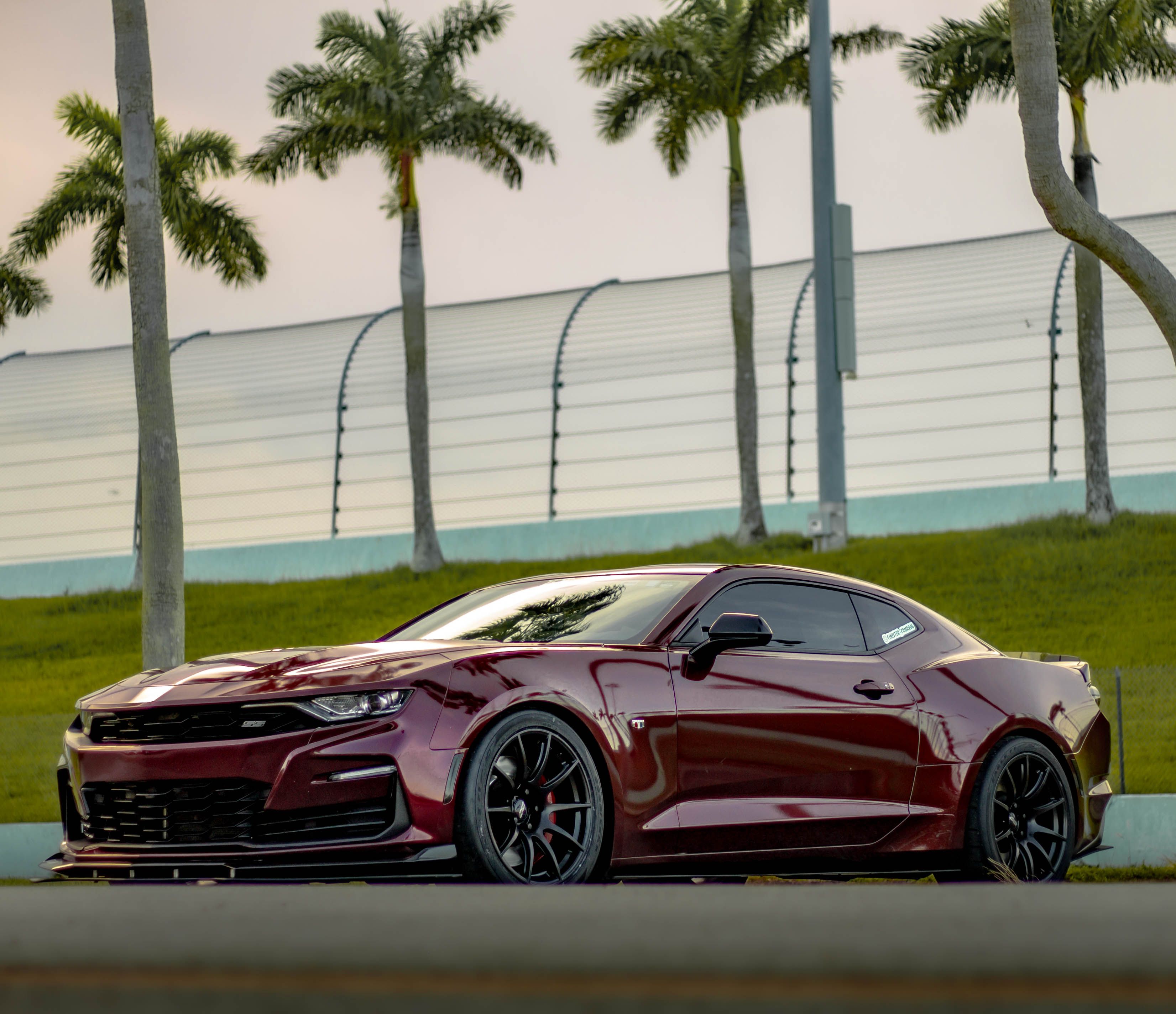 Chevrolet 6th Gen Camaro SS with 19" SM-10 Wheels in Satin Black