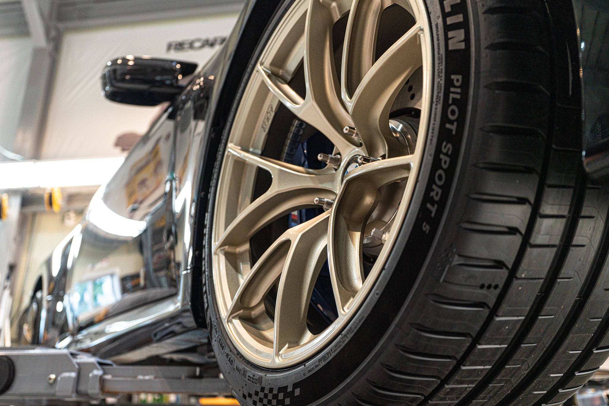 BMW G87 M2 with 19" VS-5RS Wheels in Motorsport Gold