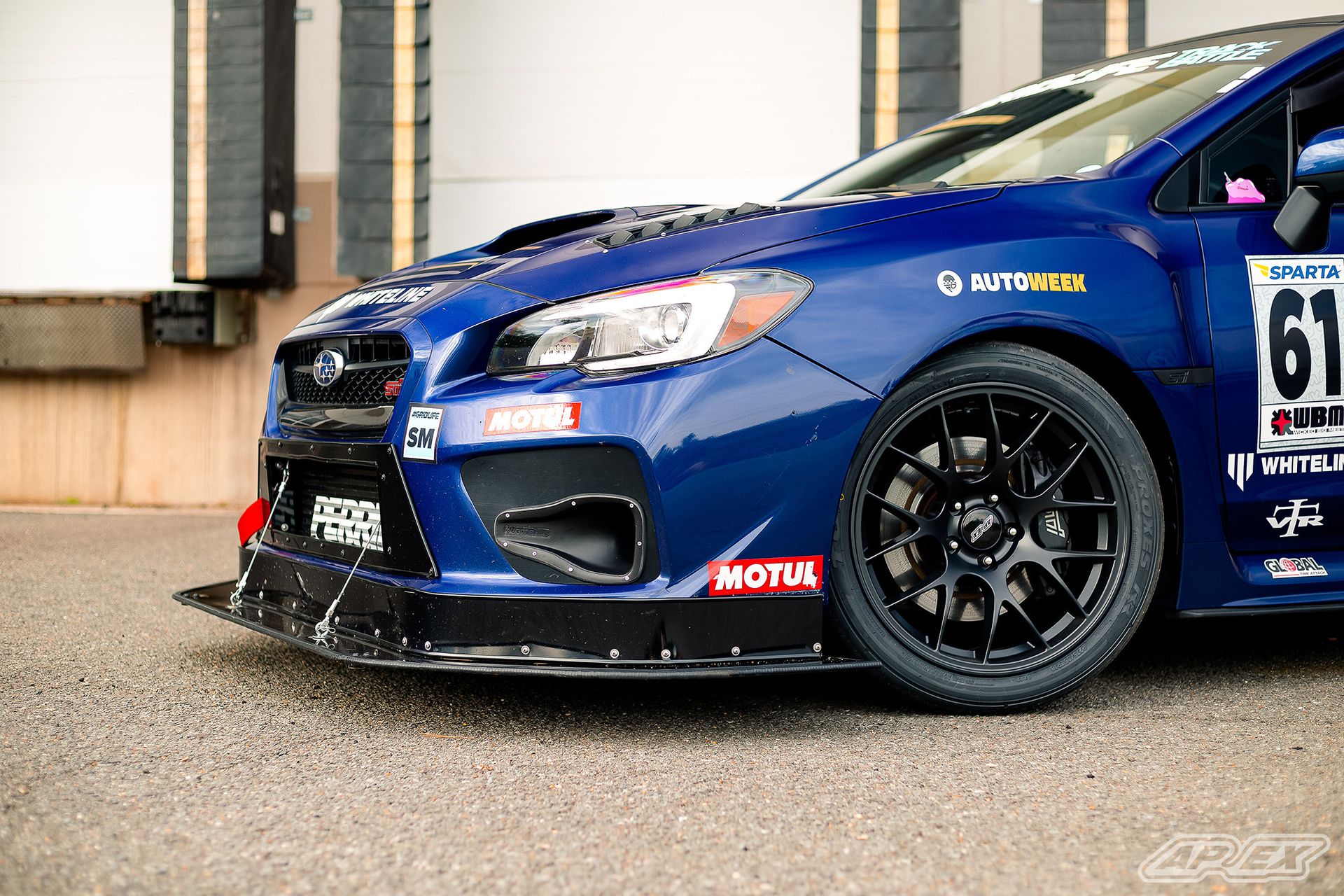 Subaru VA WRX STI with 18" EC-7 Wheels in Satin Black