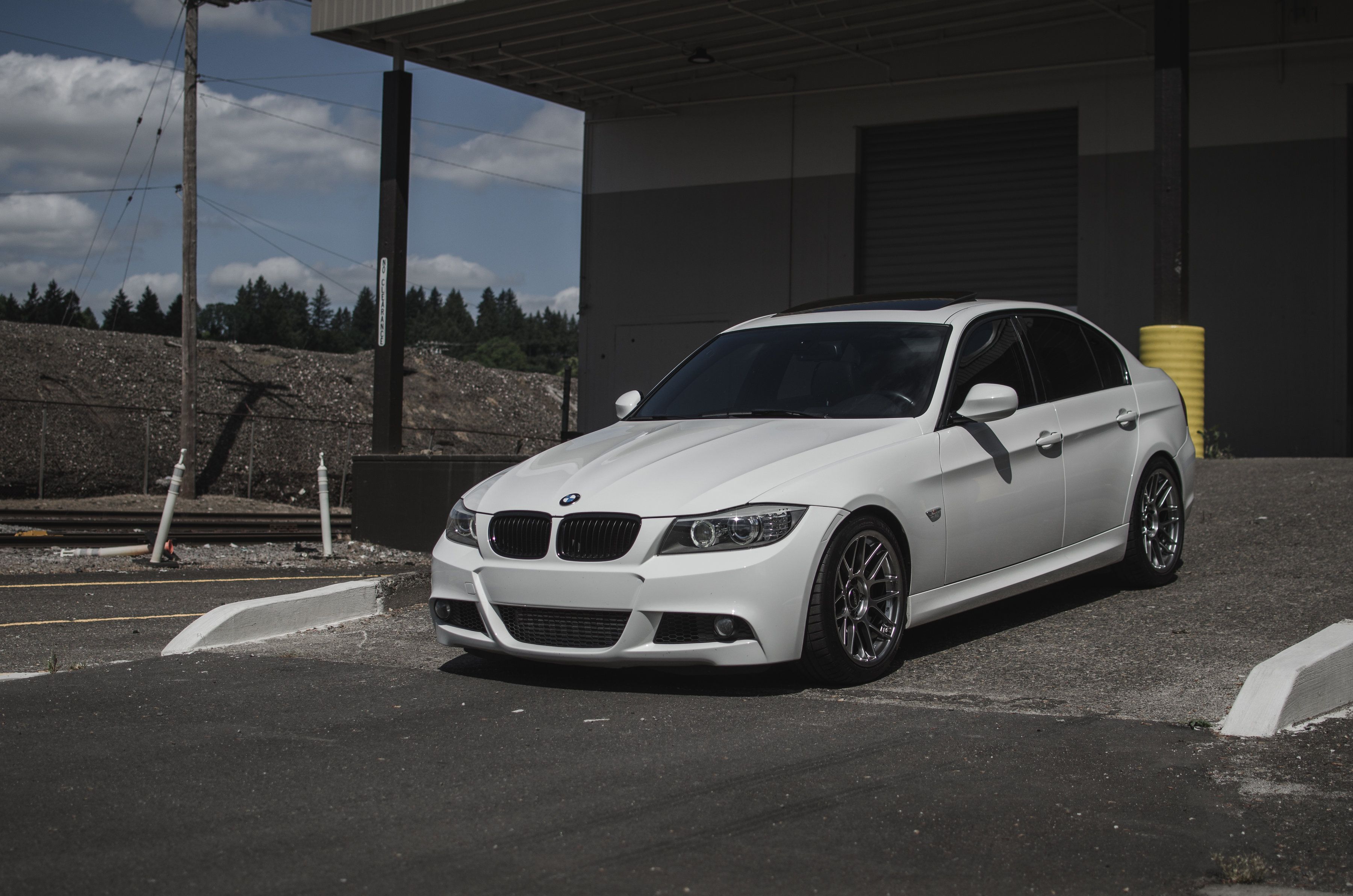 BMW E90 LCI Sedan 3 Series with 18" ARC-8 in Hyper Black on BMW E90 E91 ...