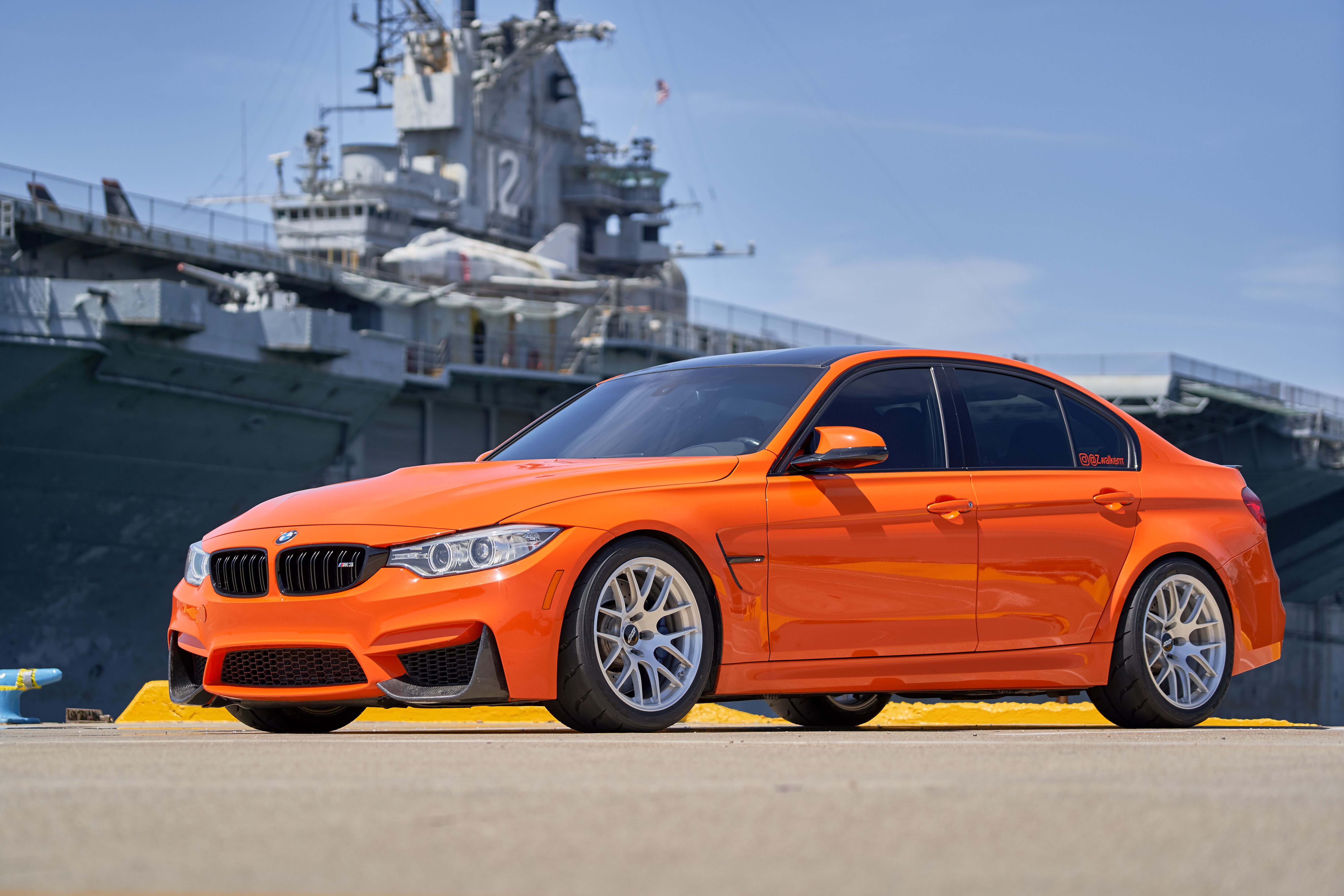 Fire Orange BMW F80 M3 With EC-7R Forged Wheels