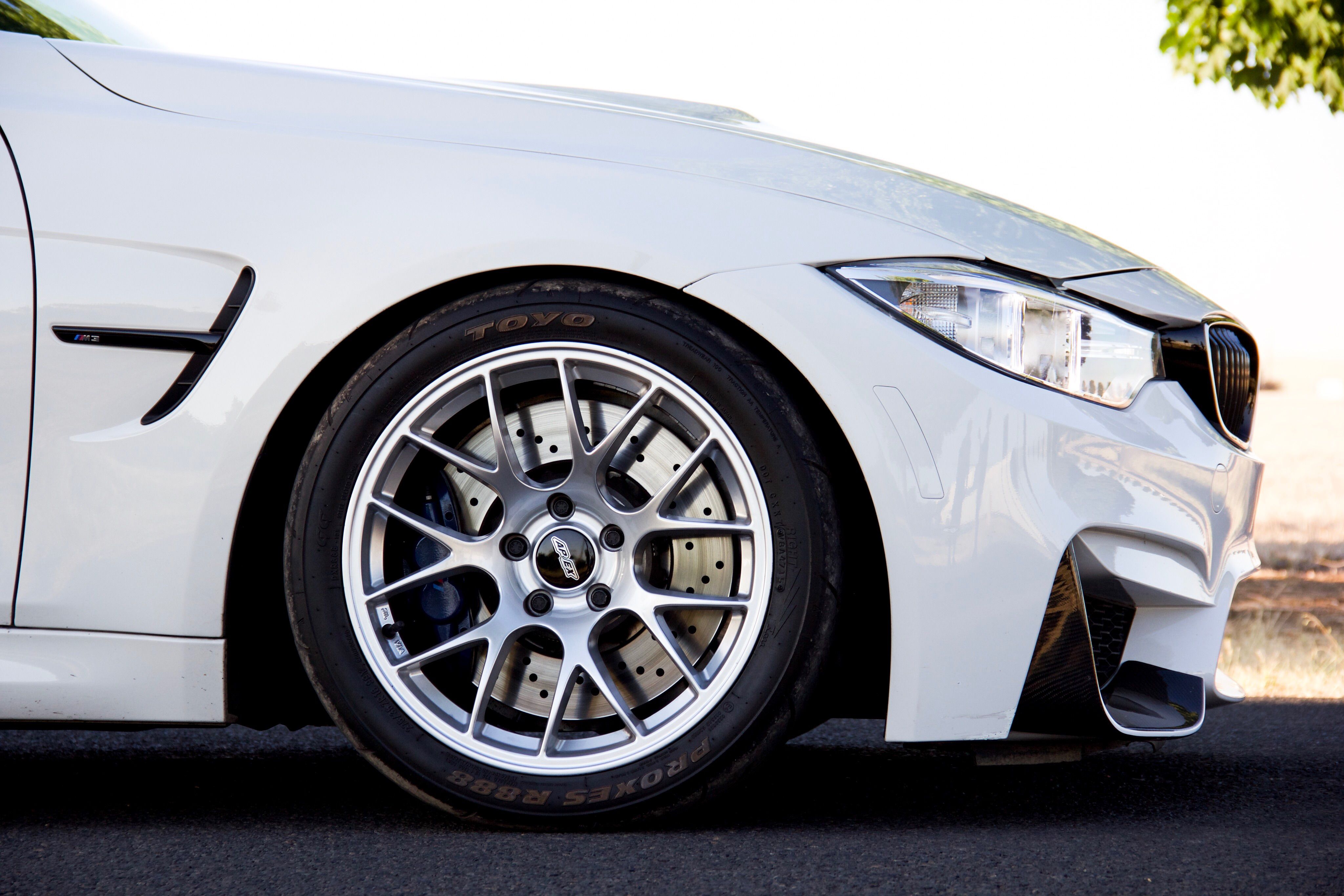 BMW F80 M3 with 18" EC-7 in Race Silver on BMW F80 - Apex Album