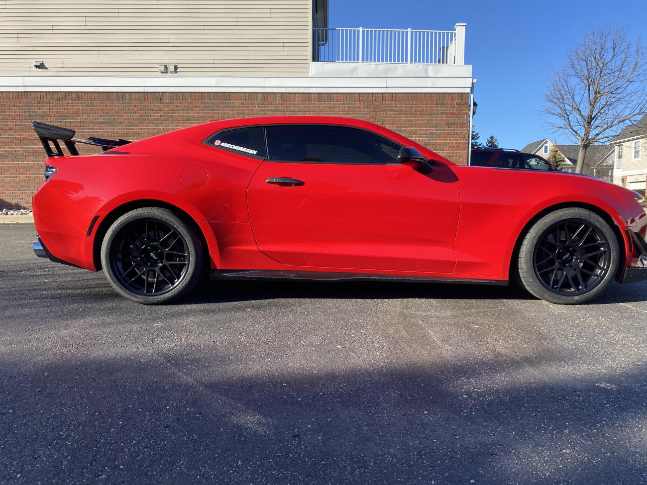 Chevrolet 6th Gen Camaro SS 1LE with 19" ARC-8 Wheels in Satin Black