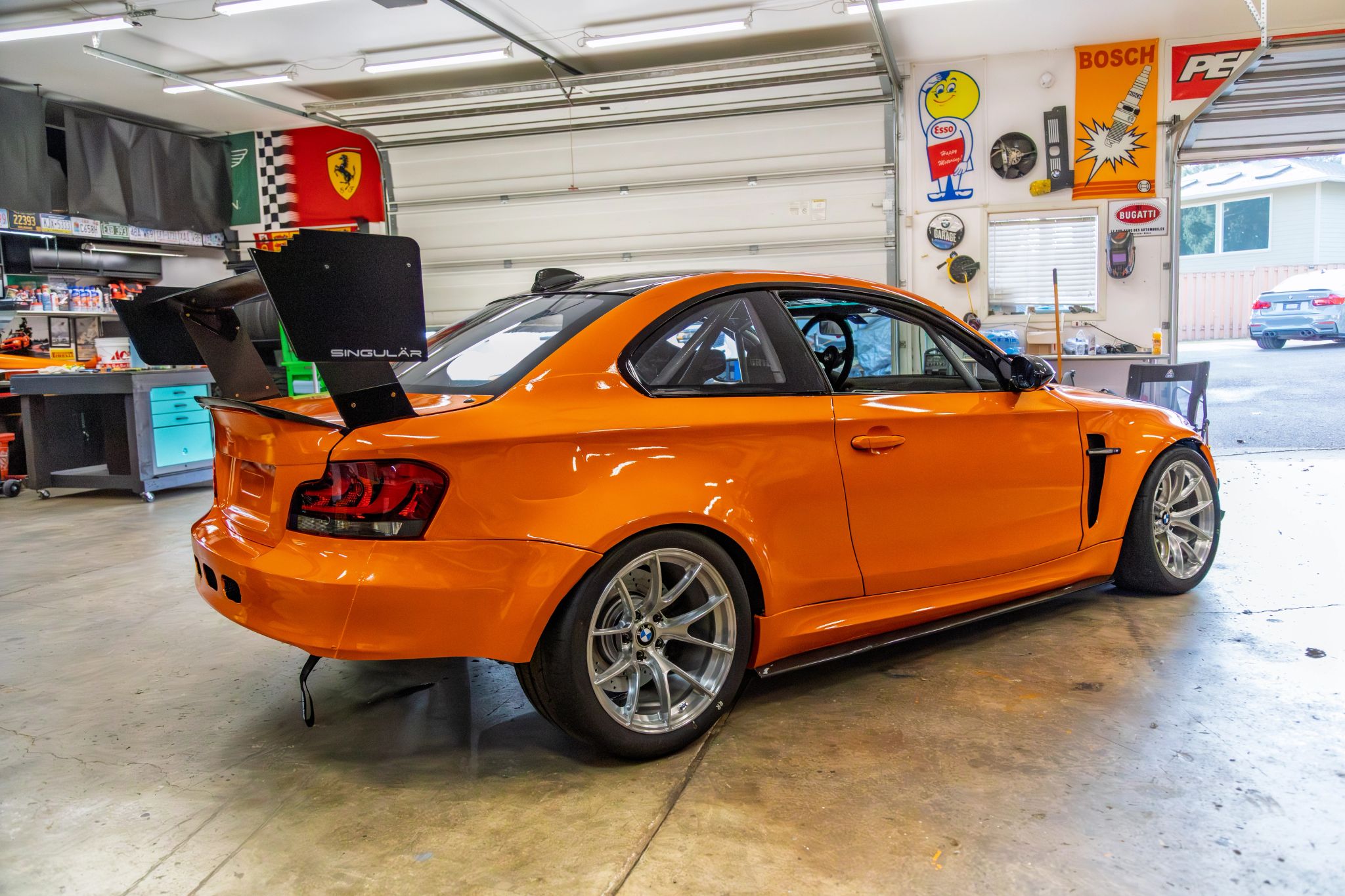 BMW E82 1M with 18" VS-5RS Wheels in Brushed Clear
