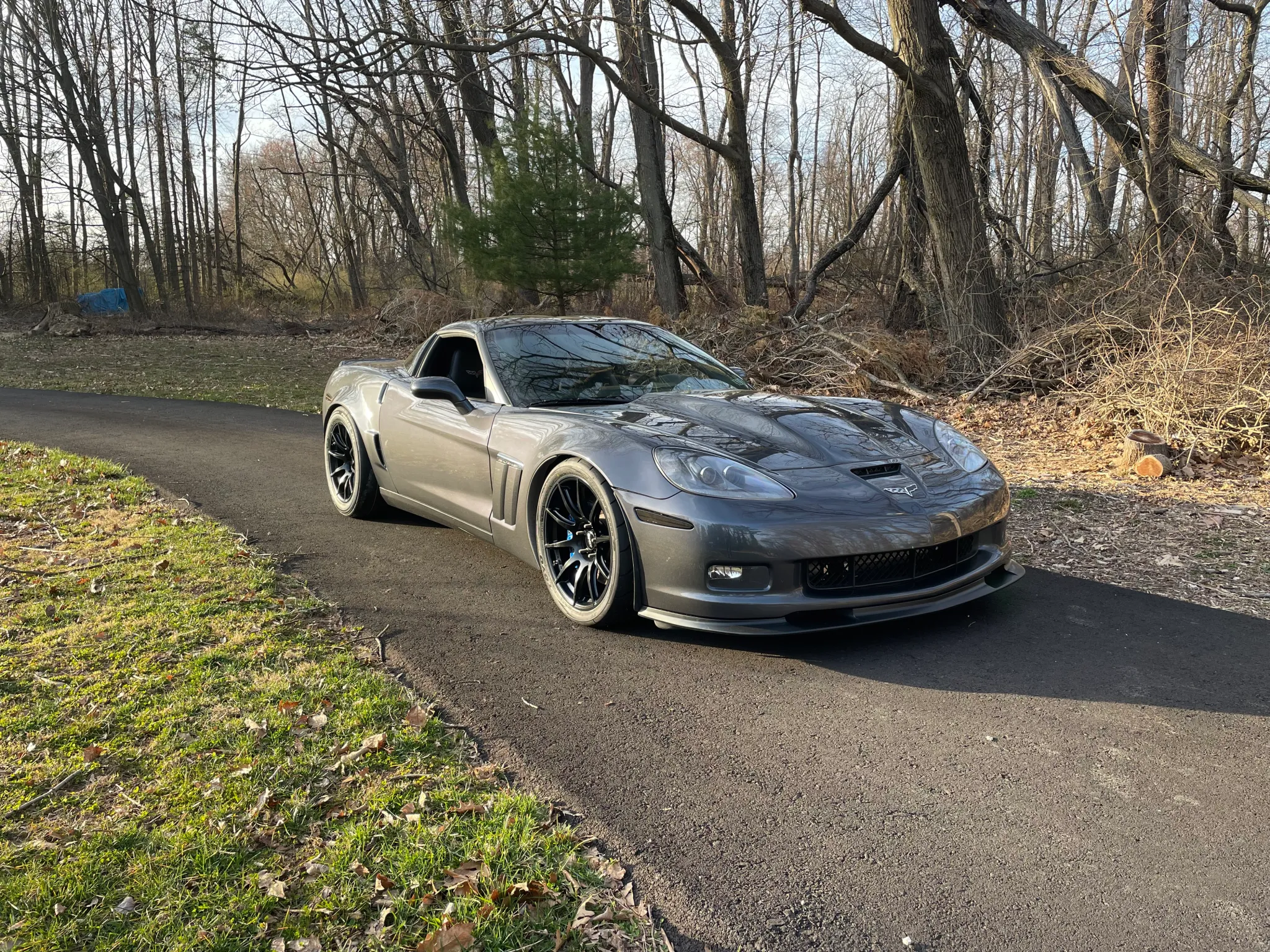 Chevrolet C6 Corvette Grand Sport with 19"/18" SM-10 Wheels in Satin Black