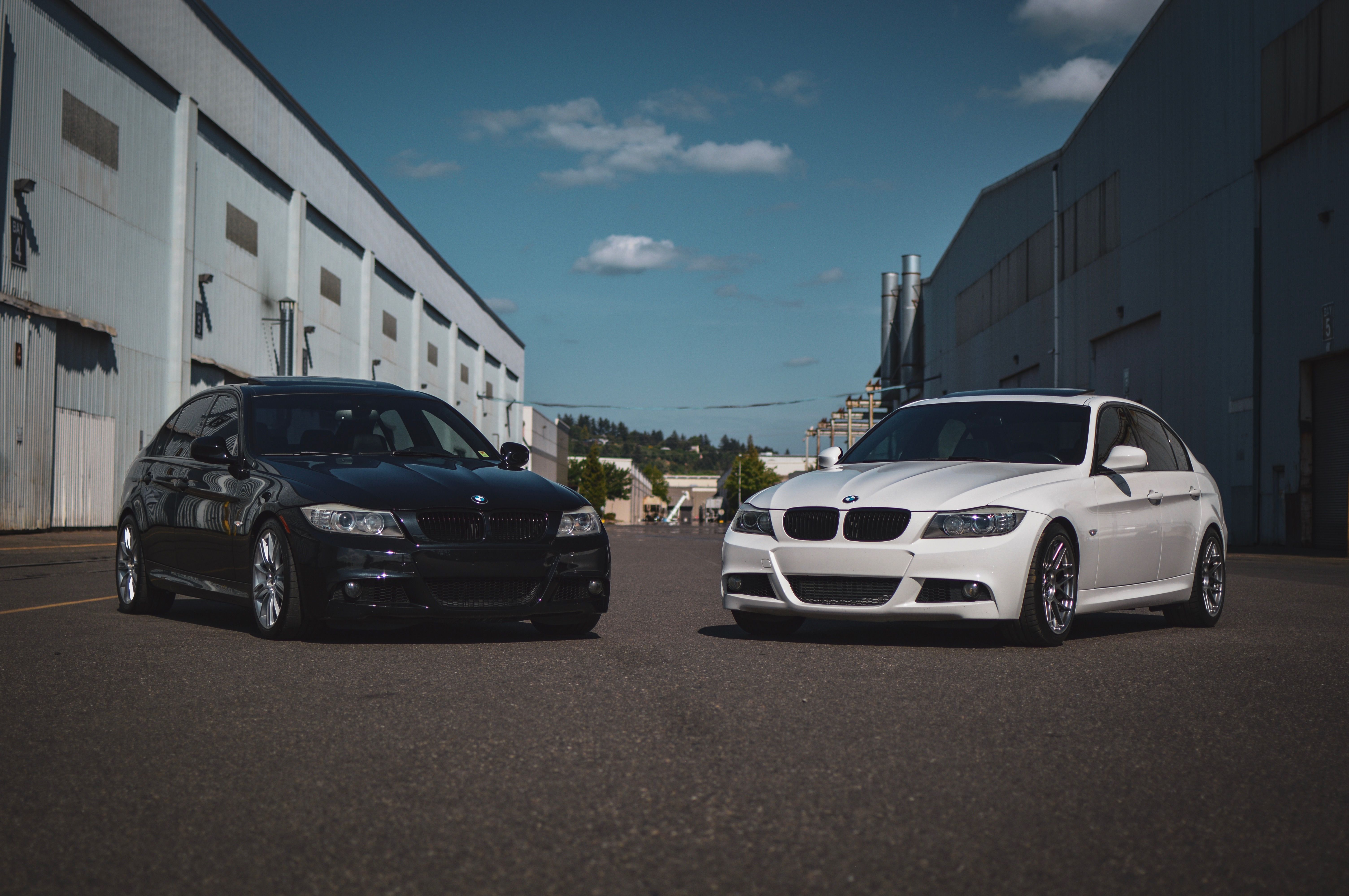 BMW E90 LCI Sedan 3 Series with 18" ARC-8 in Hyper Black on BMW E90 E91 ...