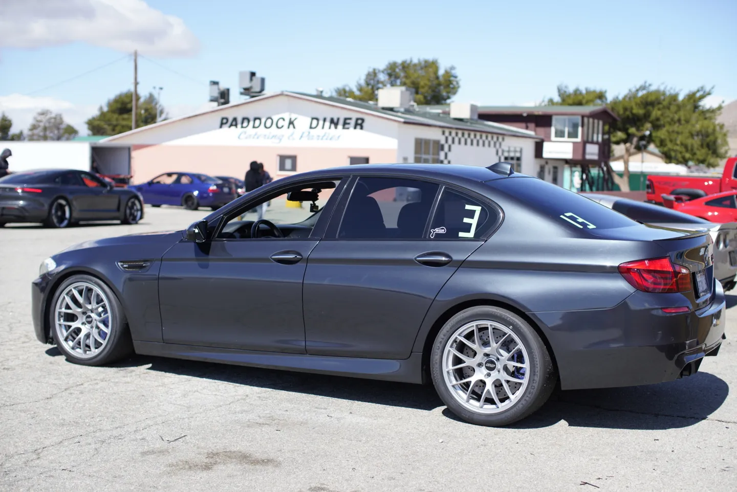 BMW F10 M5 with 19" EC-7 Wheels in Race Silver