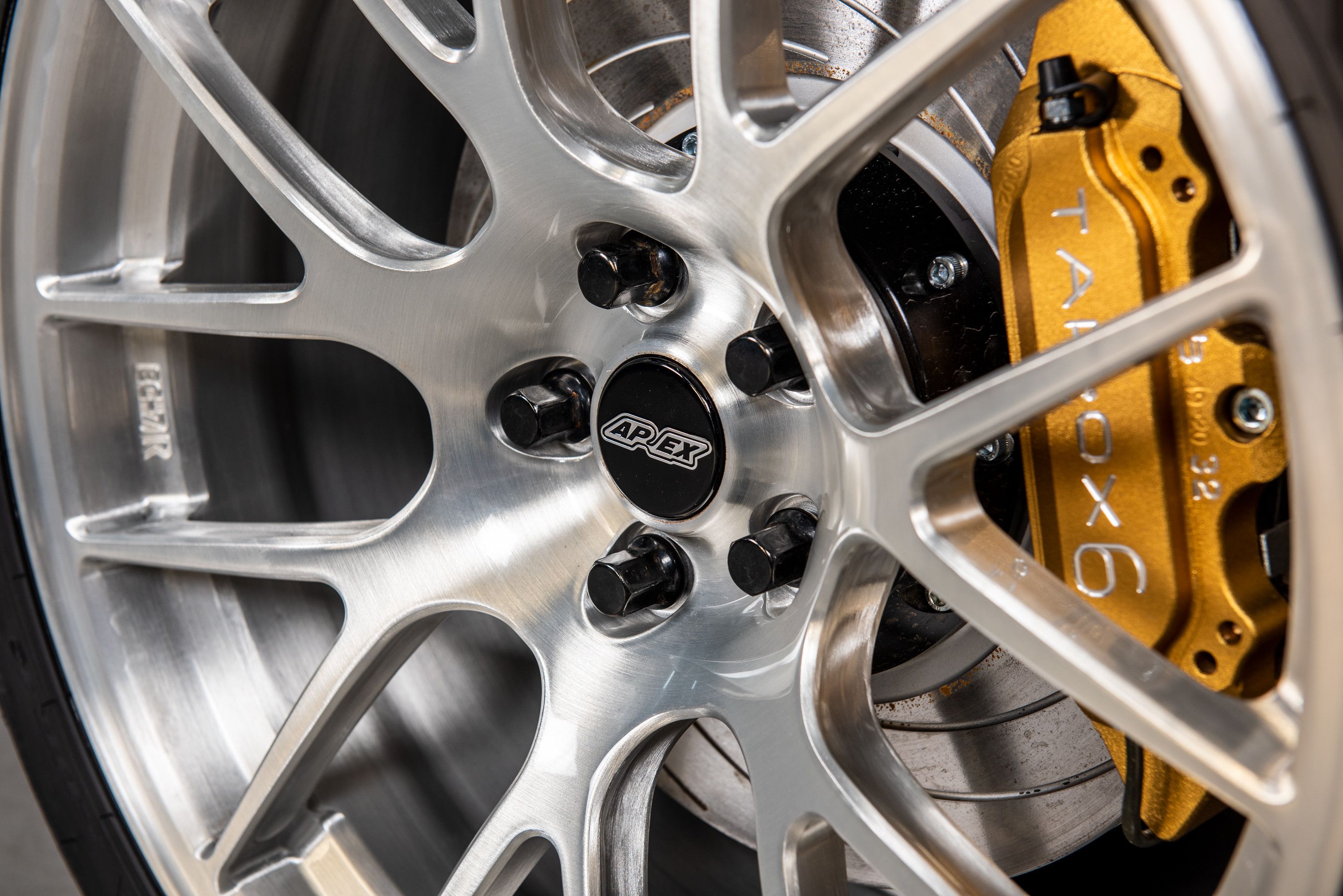 Firestorm Red GT86 On Brushed Clear Forged EC-7R Wheels