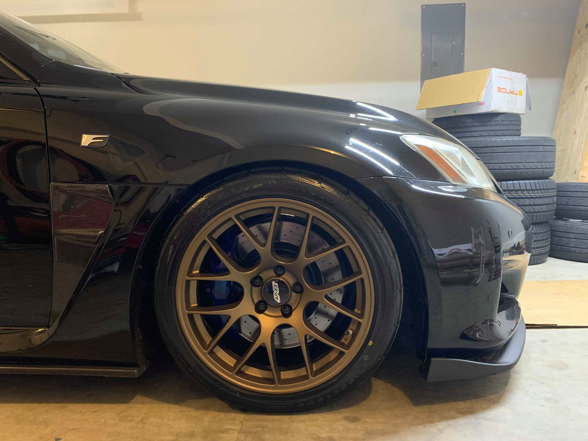 Lexus USE20 IS-F with 18" EC-7 Wheels in Satin Bronze