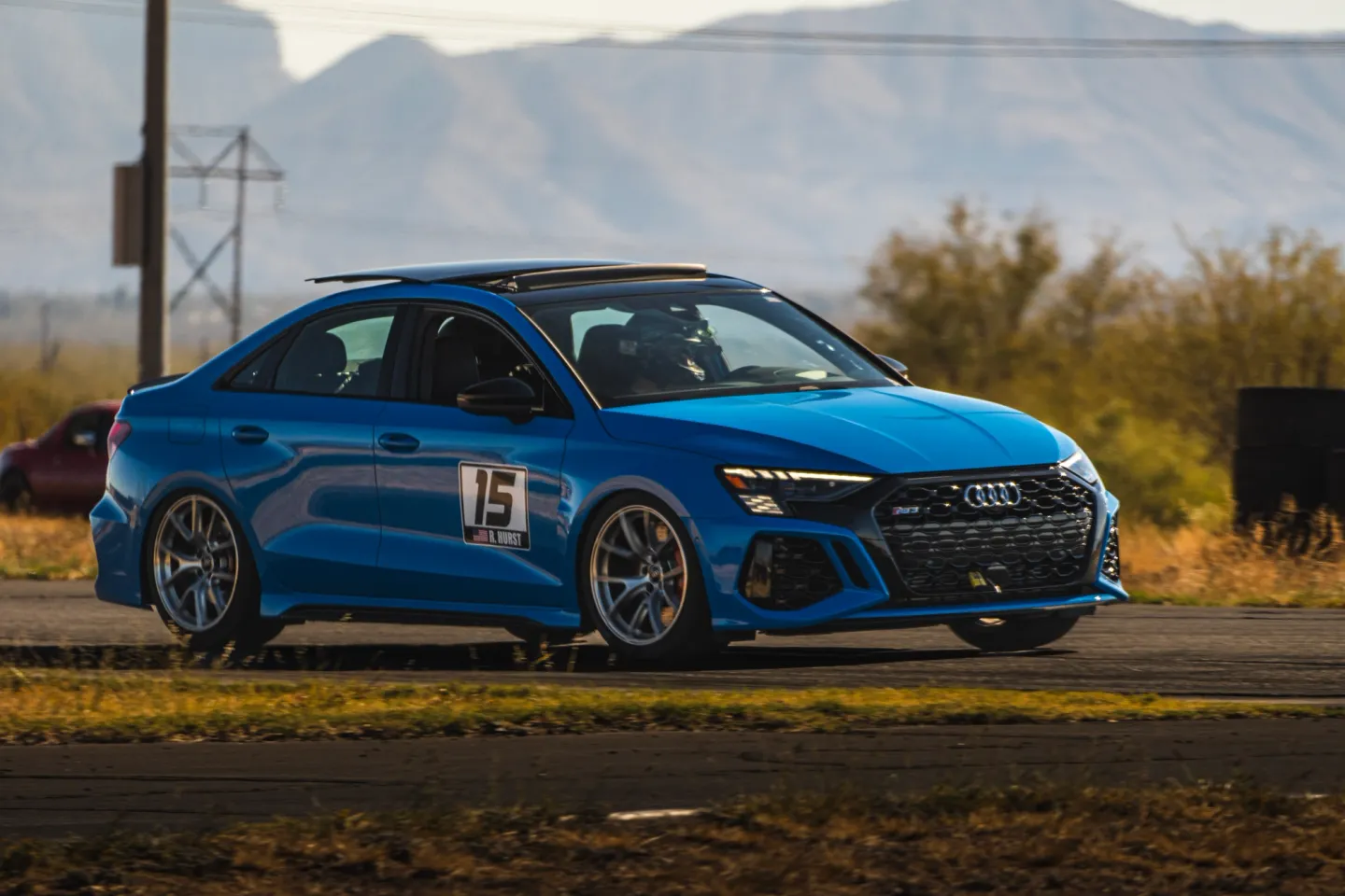 Audi 8Y RS 3 with 18" VS-5RS Wheels in Brushed Clear