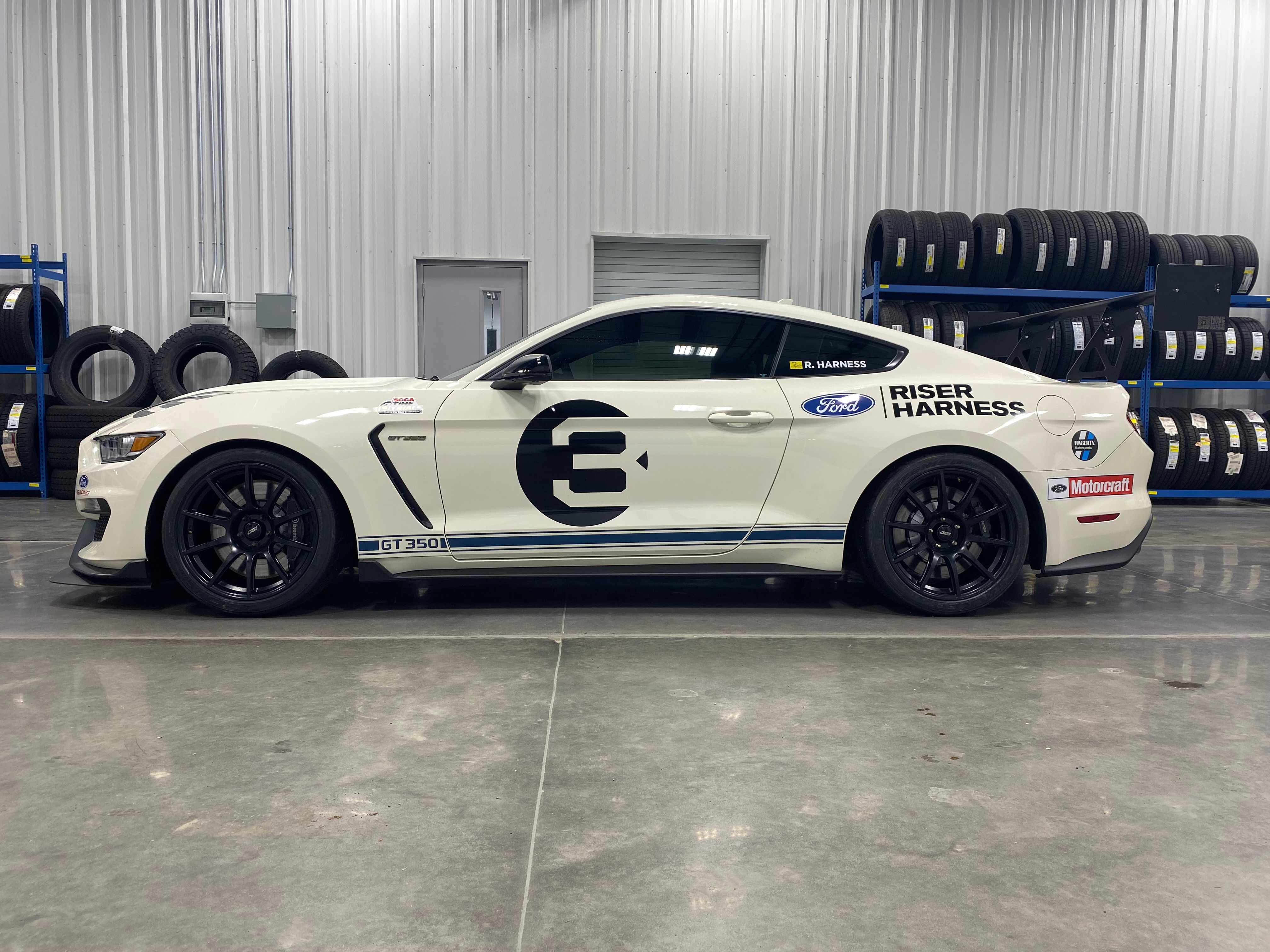 Ford S550 Mustang GT350 with 19" SM-10 in Satin Black on Ford S550 ...