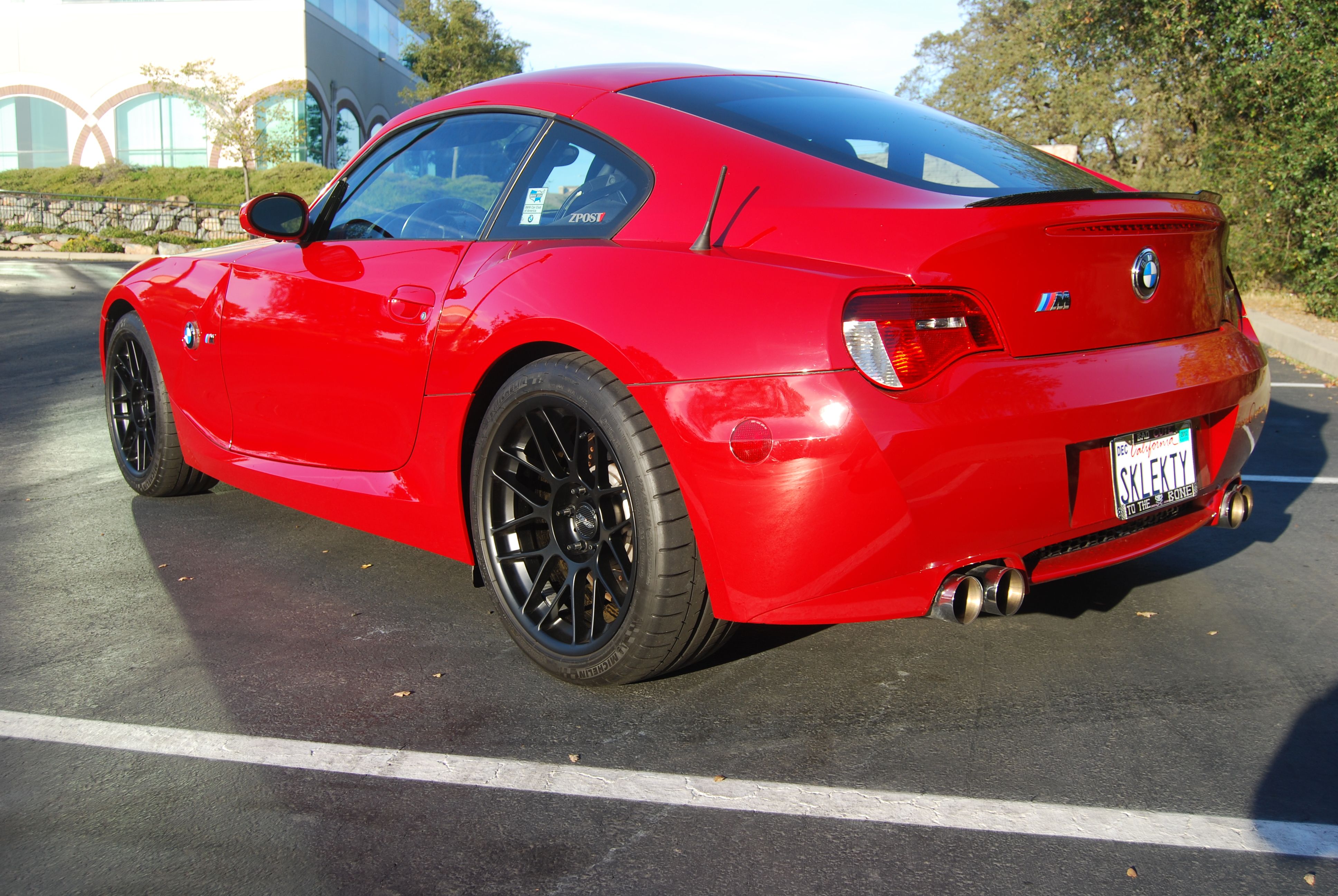 BMW E86 Coupe Z4 M with 18" ARC-8 in Satin Black on BMW E85 E86 - Apex ...