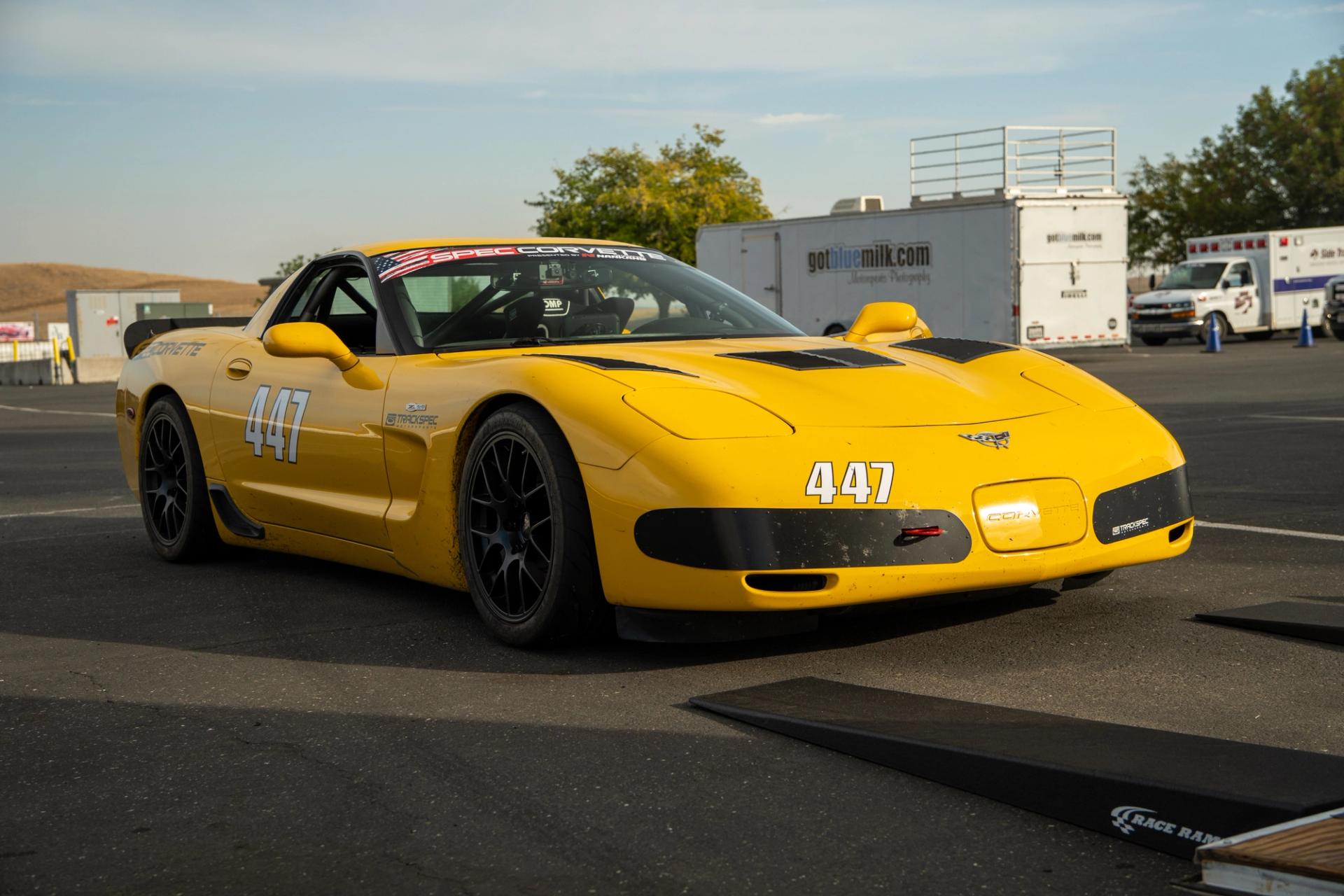 Chevrolet C5 Spec Corvette with 18" EC-7 Wheels in Satin Black