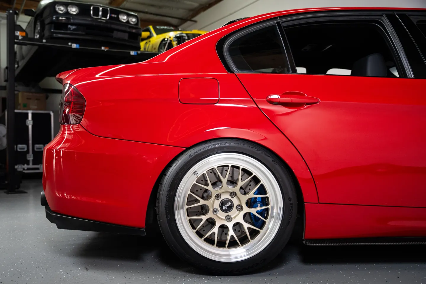 BMW E90 Sedan 3 Series with 18" ML-10RT Wheels in Machined Lip Gloss ...