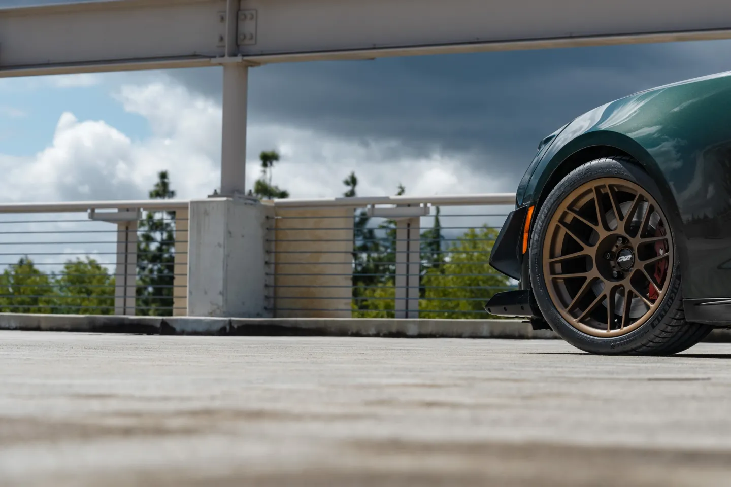 Chevrolet 6th Gen Camaro ZL1 1LE with 19" ARC-8 Wheels in Satin Bronze
