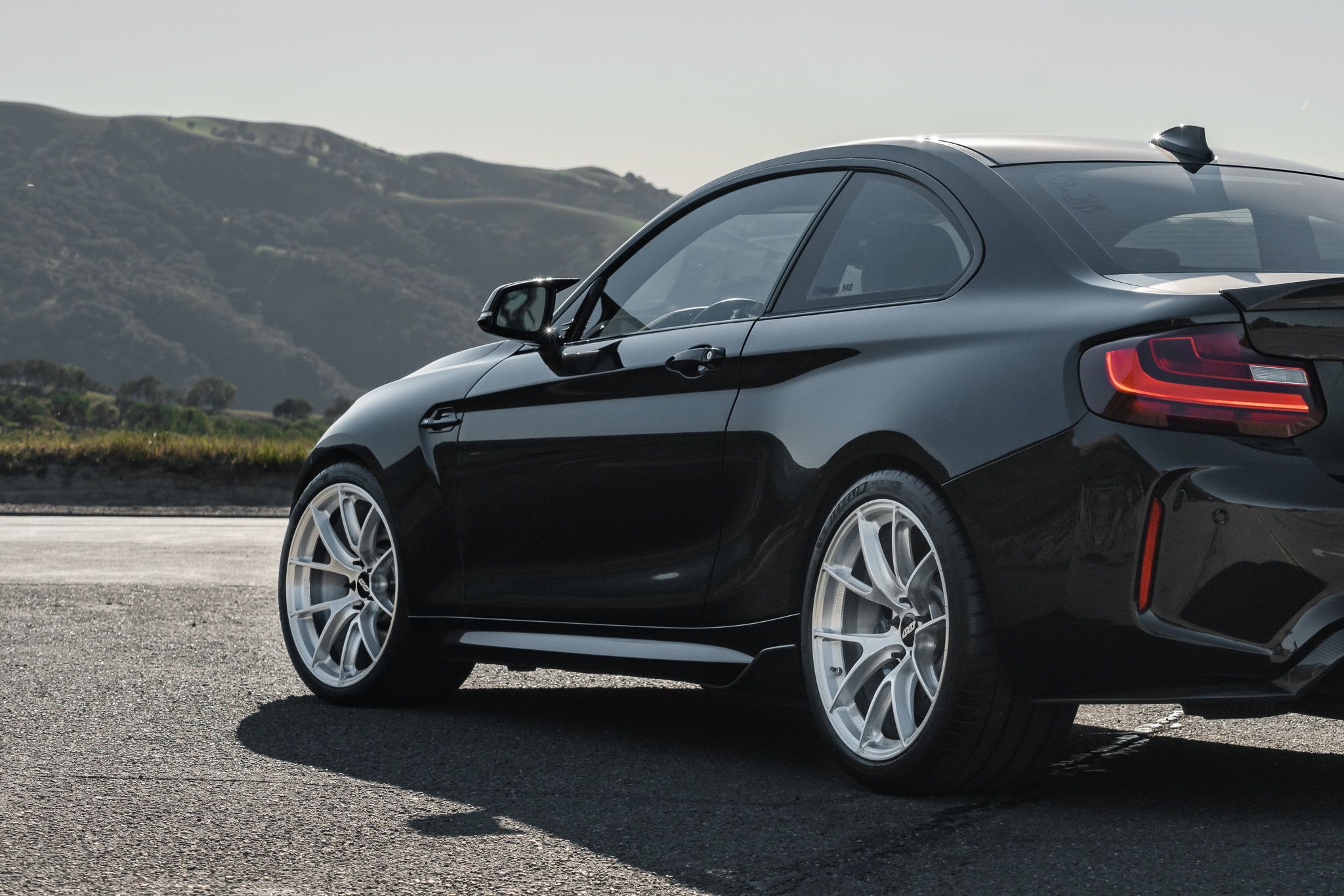 BMW F87 M2 with 19" VS-5RS Wheels in Brushed Clear