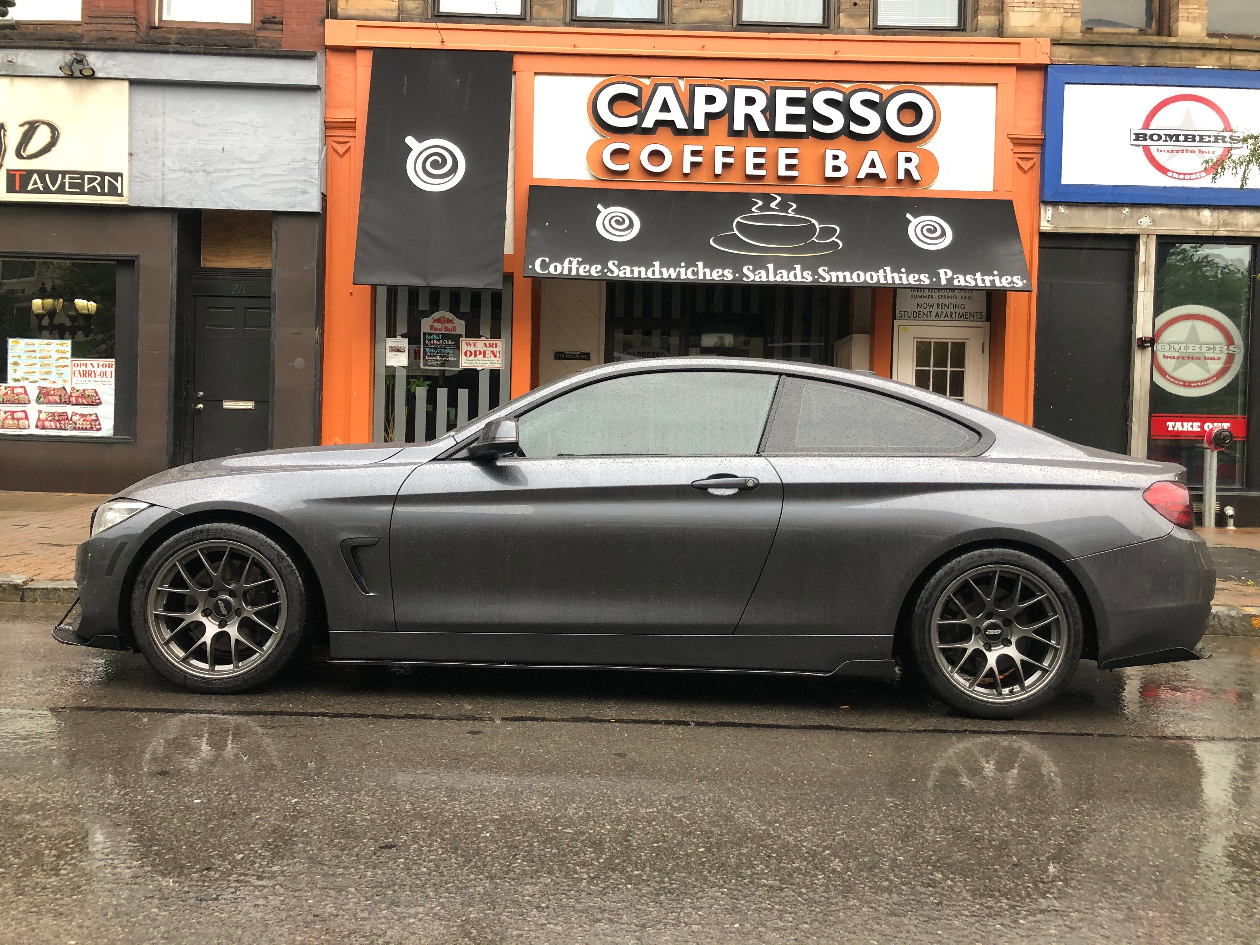 BMW F32 Coupe 4 Series with 18" EC-7 Wheels in Anthracite