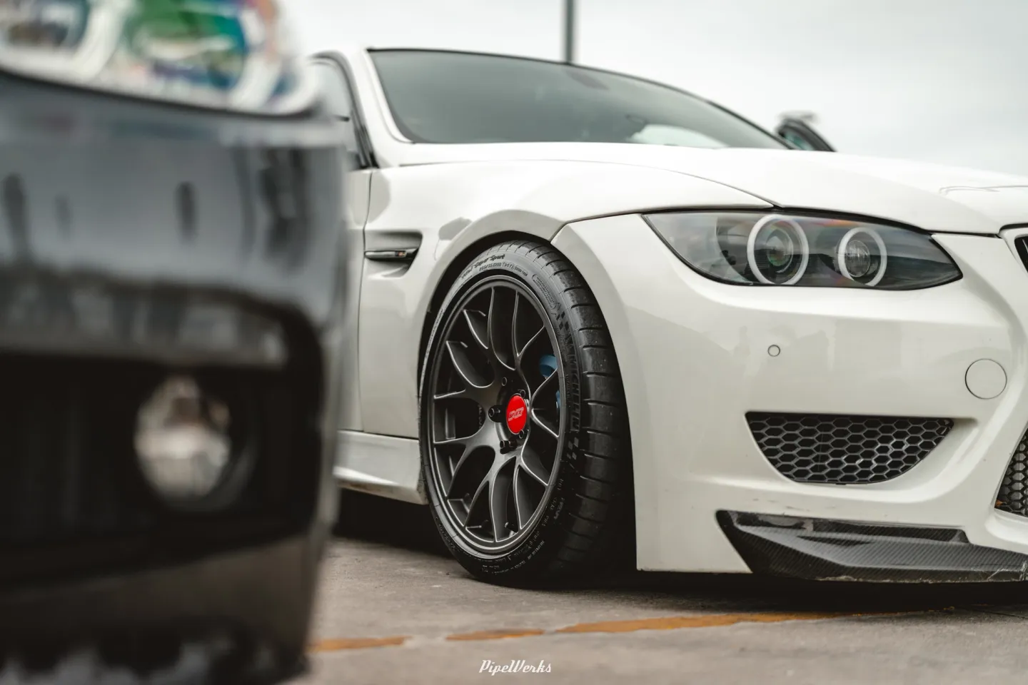BMW E90 Sedan 3 Series with 18" EC-7 Wheels in Anthracite